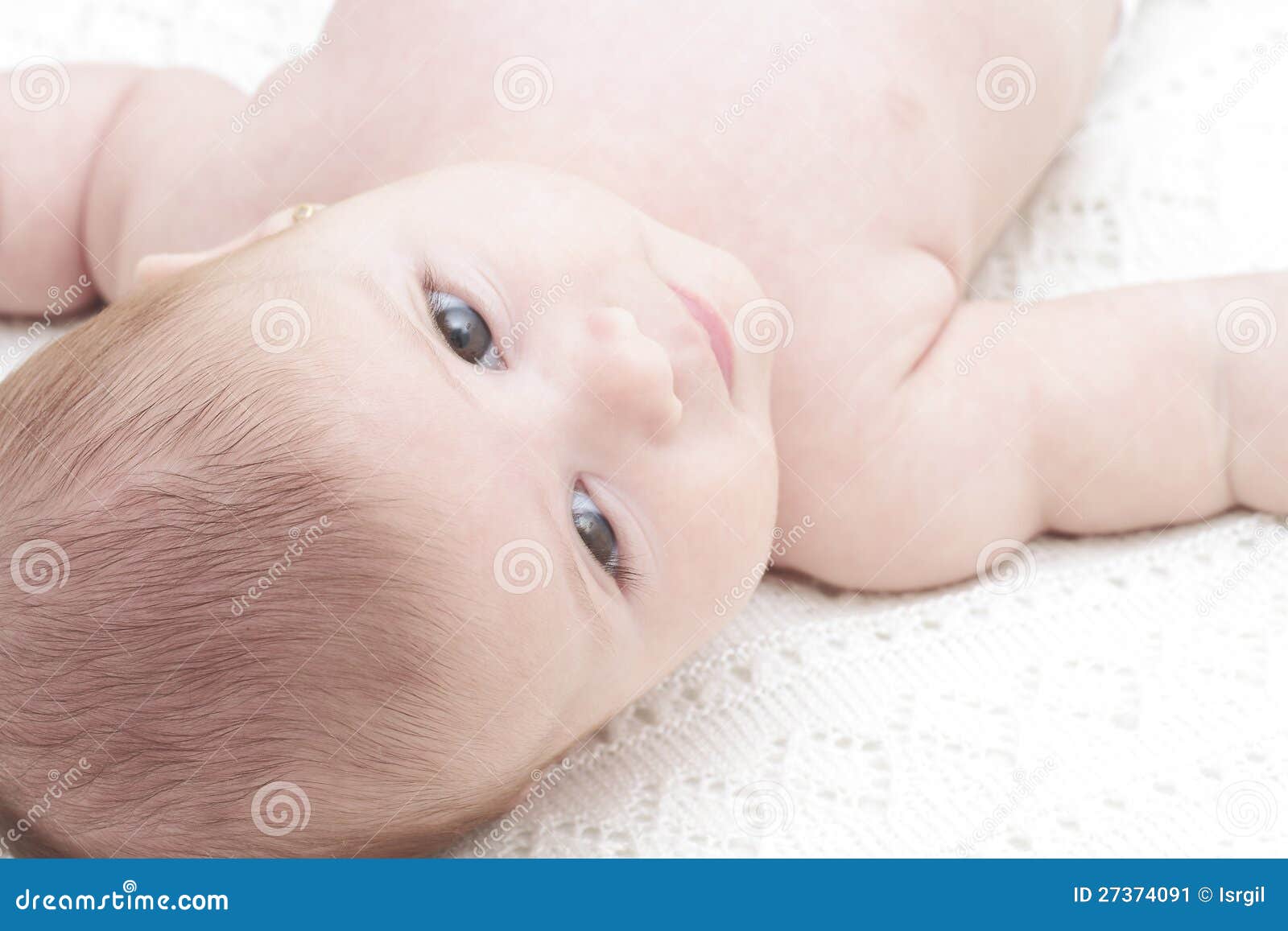 Baby girl stock image. Image of napping, beauty, covered - 27374091