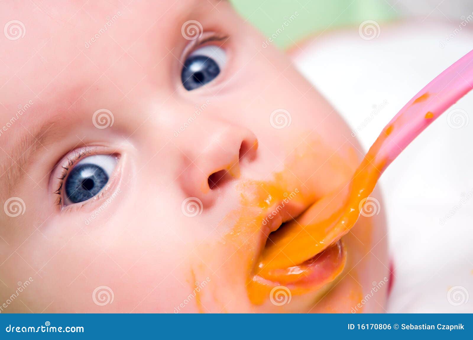 Baby girl appetite stock photo. Image of diet, dieting - 16170806