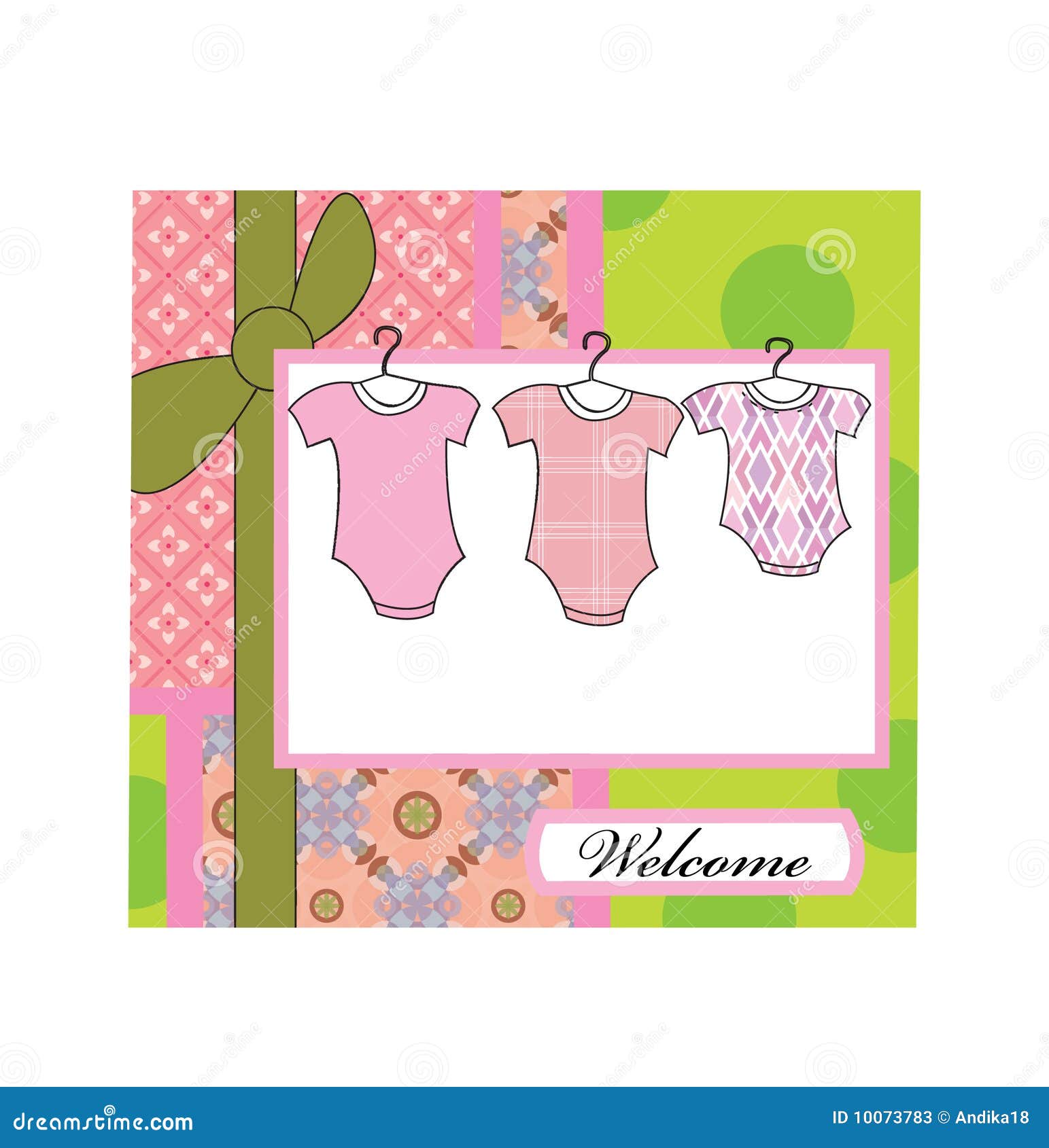 Baby Girl Arrival Cartoon Vector | CartoonDealer.com #10073783