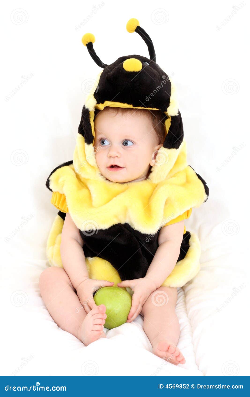 Baby girl - bee stock photo. Image of childhood, child - 4569852