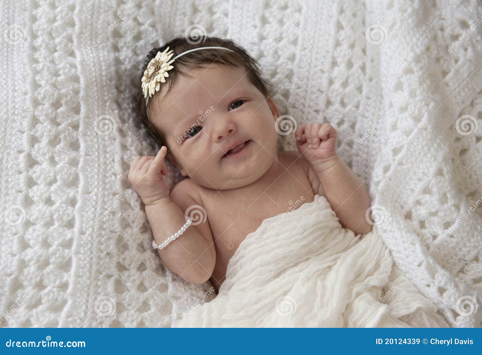 Baby Girl with Expressive Face Stock Image - Image of small, caucasian ...