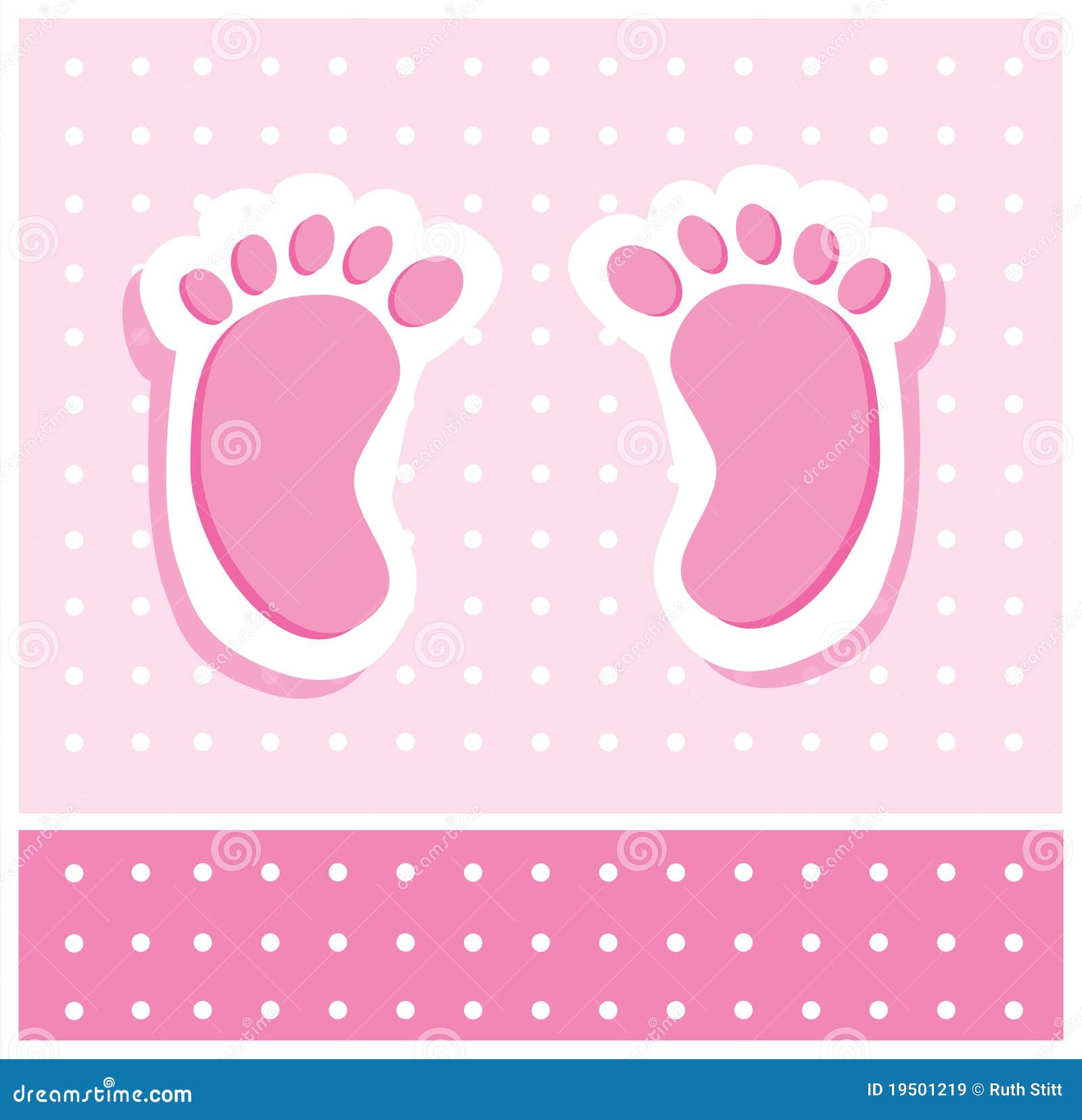 Pink Baby Footprints