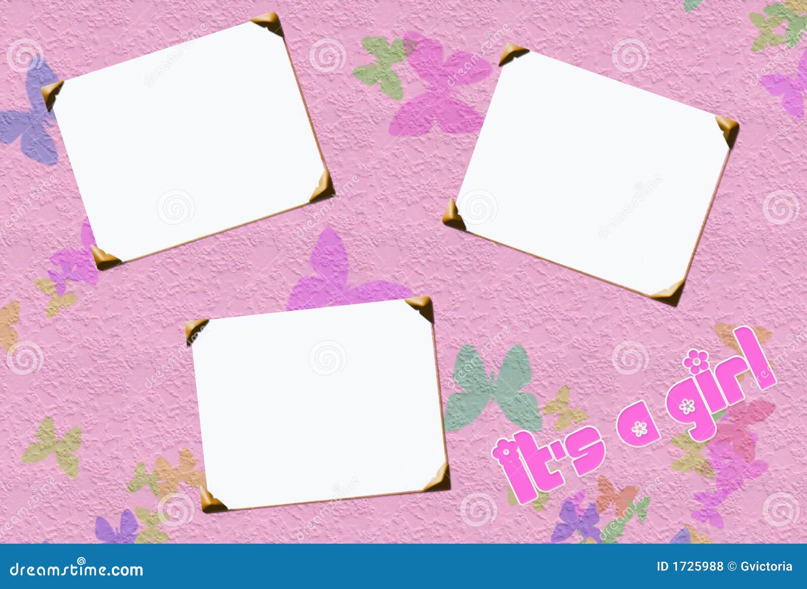 Baby girl frames stock illustration. Illustration of borders - 1725988