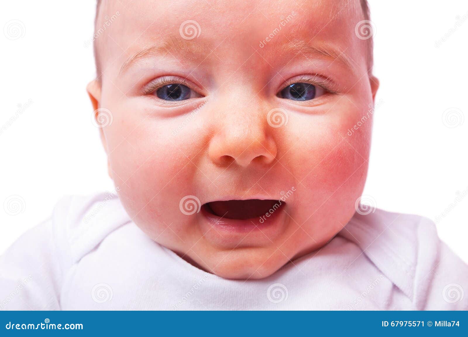 Baby girl. stock image. Image of love, care, face, crying - 67975571