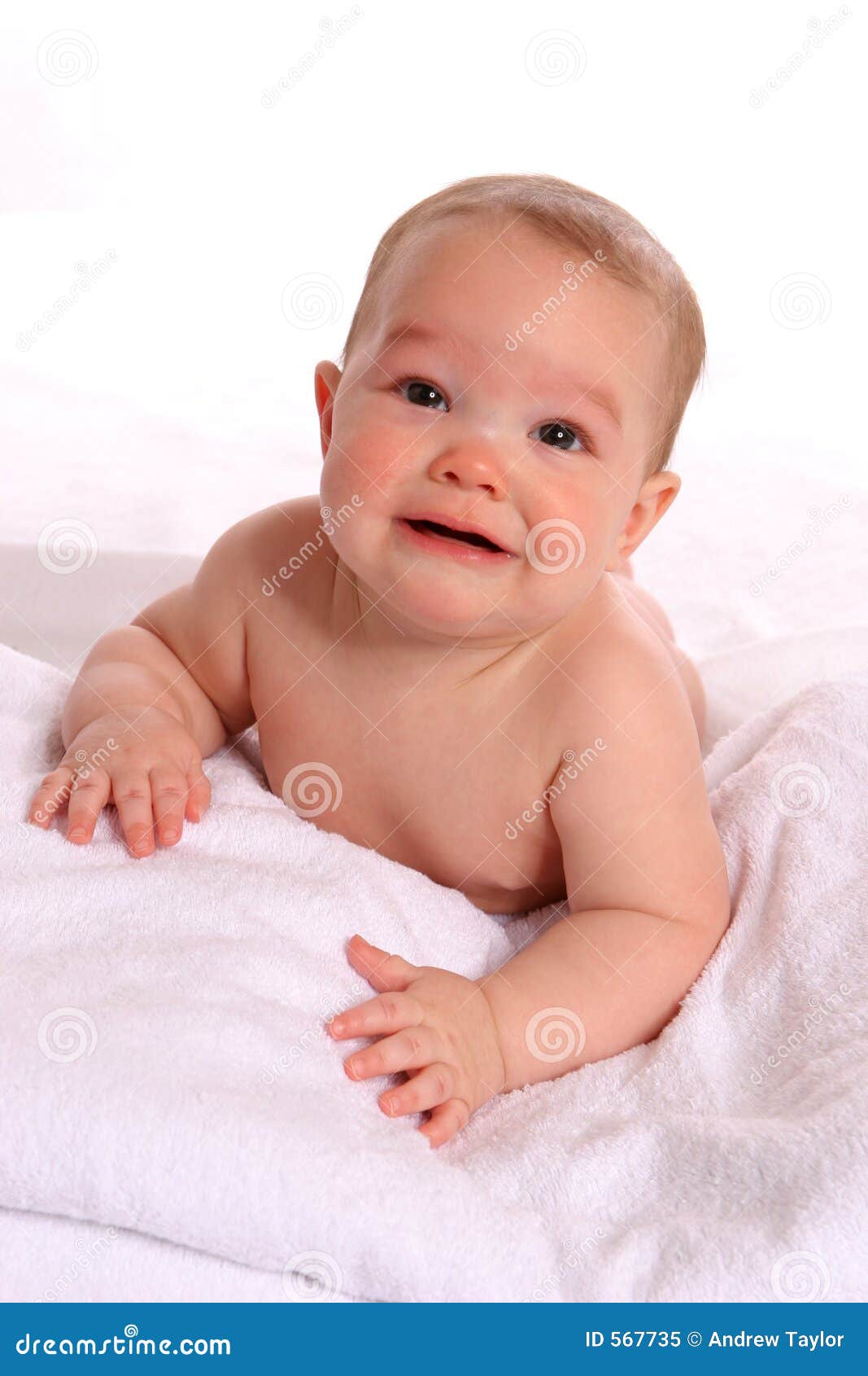 Baby girl looking forward stock image. Image of girls, young - 567735