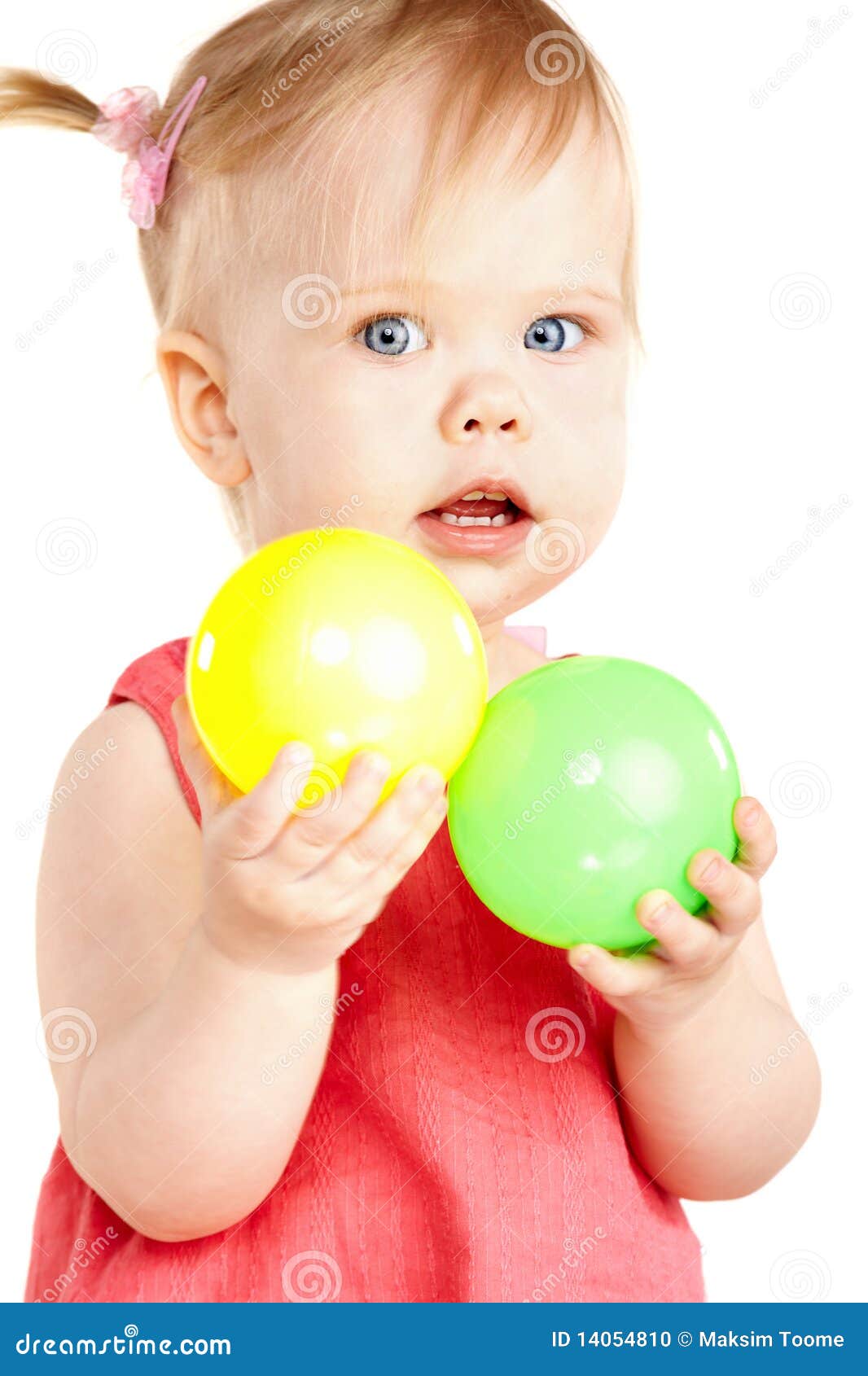 Baby girl playing stock photo. Image of beauty, child - 14054810