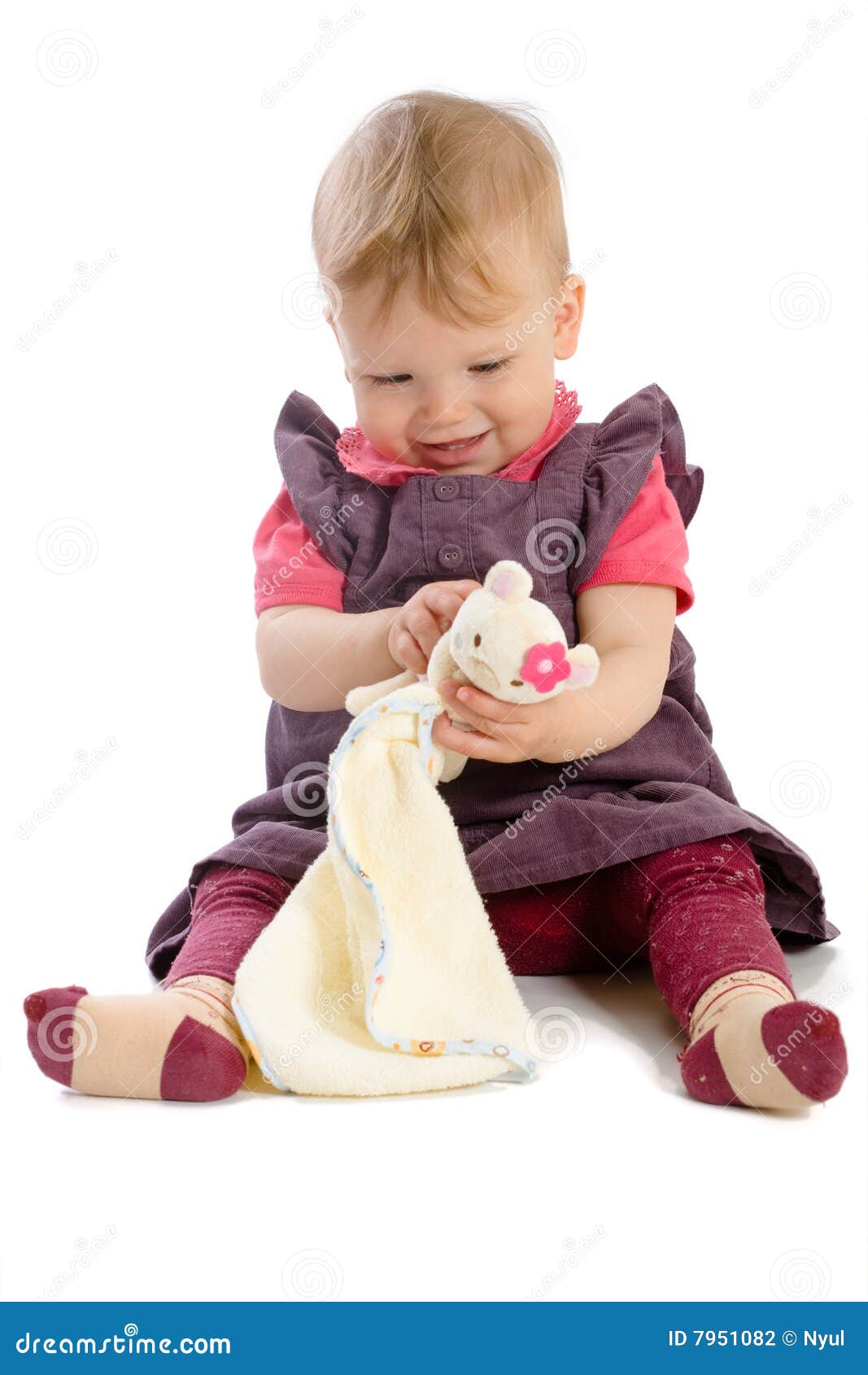 Baby girl playing stock photo. Image of face, childhood - 7951082