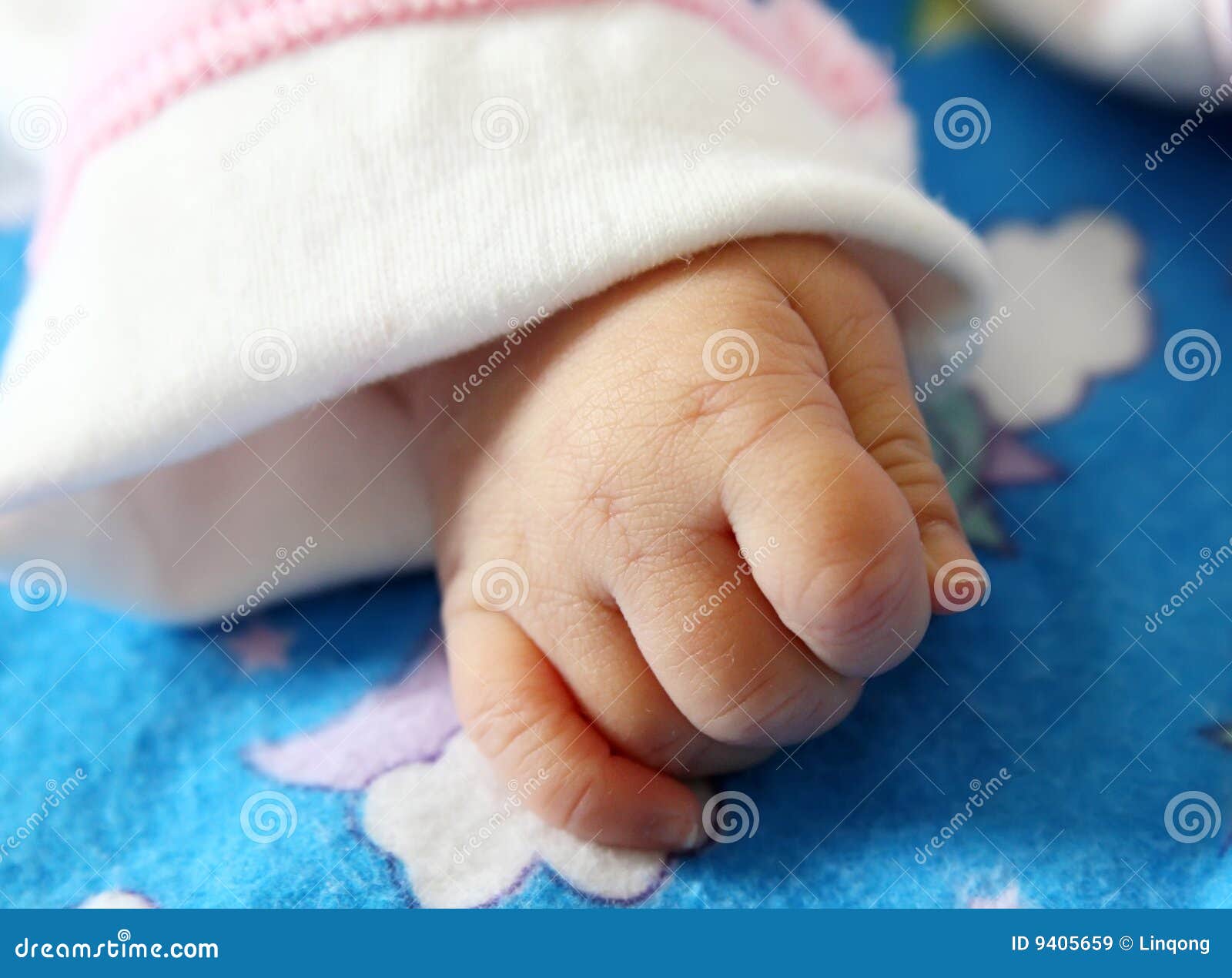 Baby girl s hand. stock image. Image of newborn, small - 9405659