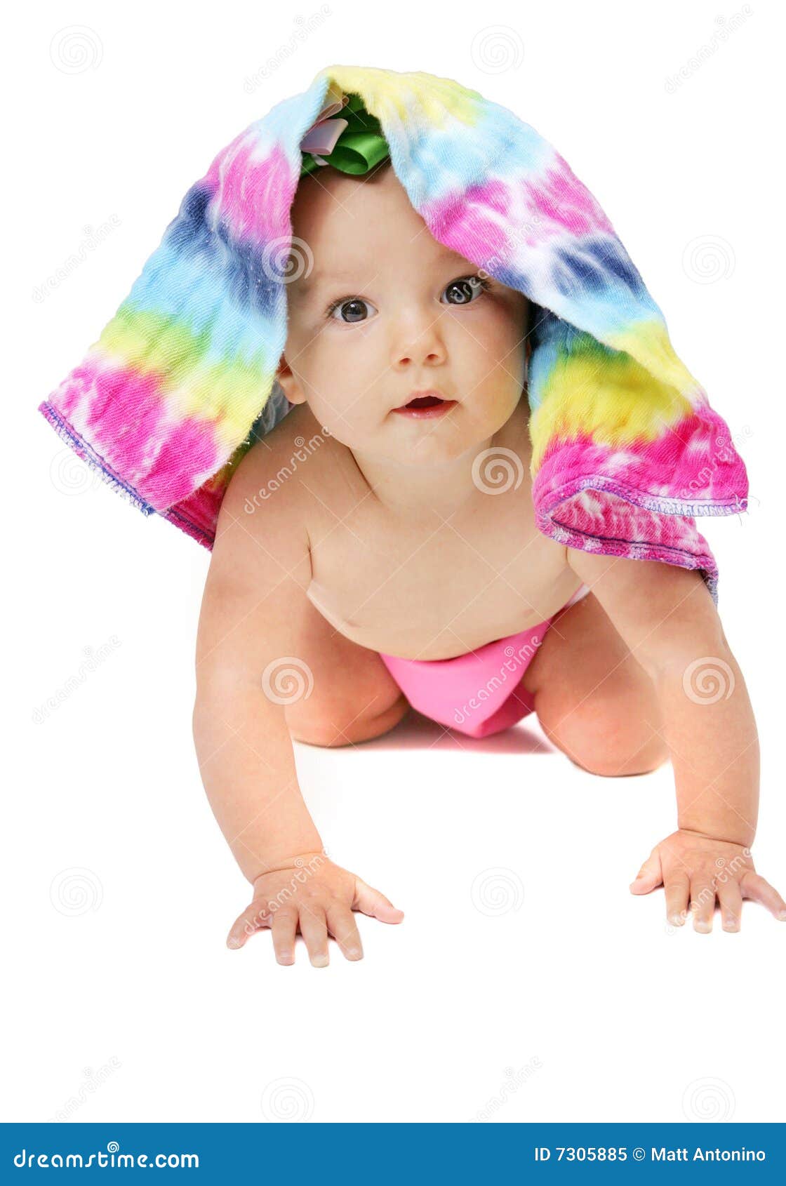 Baby Girl Under Cloth Diaper Stock Image - Image of offspring, adopt ...