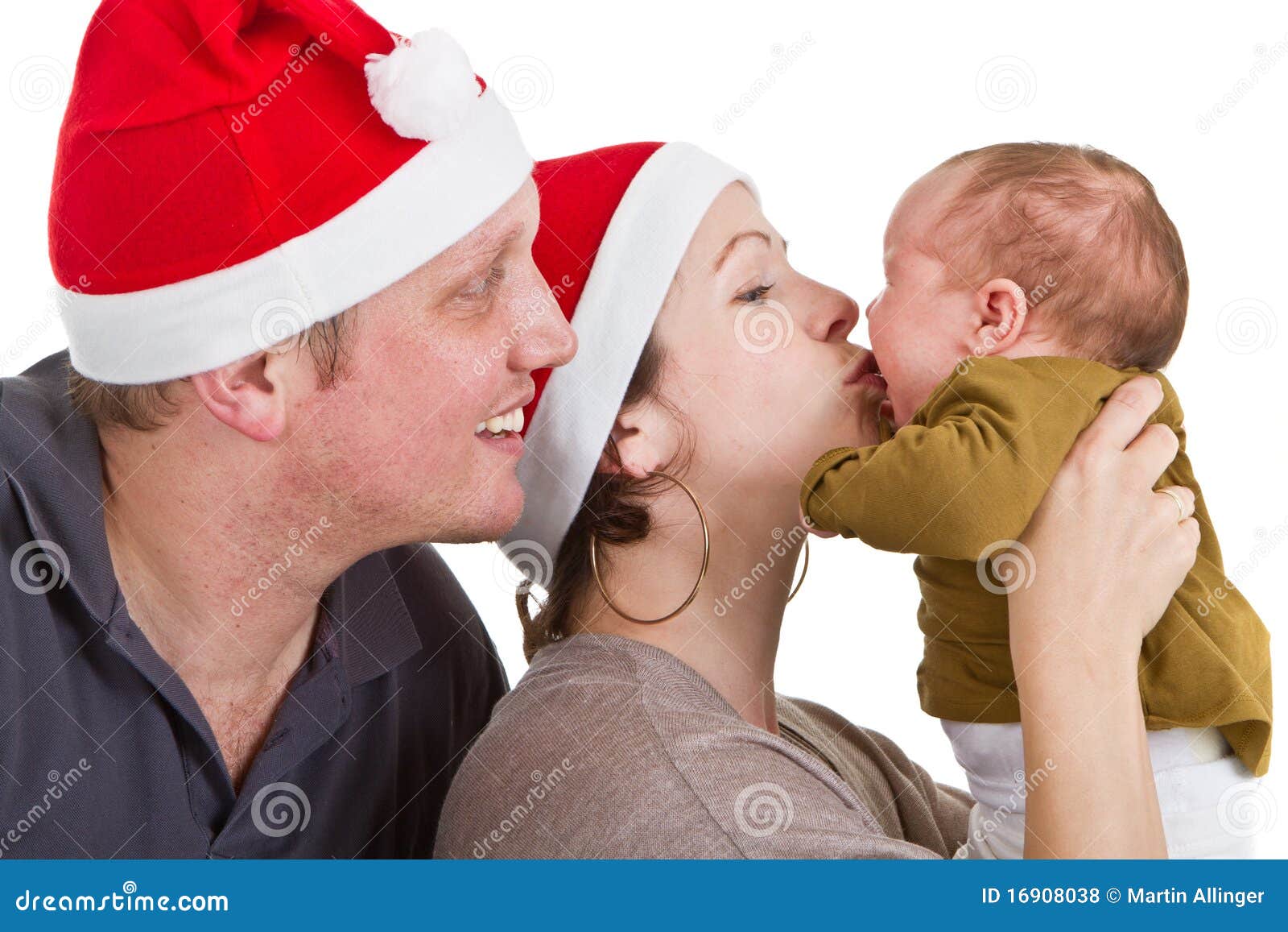 Baby Girls First Christmas Time Stock Photo - Image of home, baby: 16908038