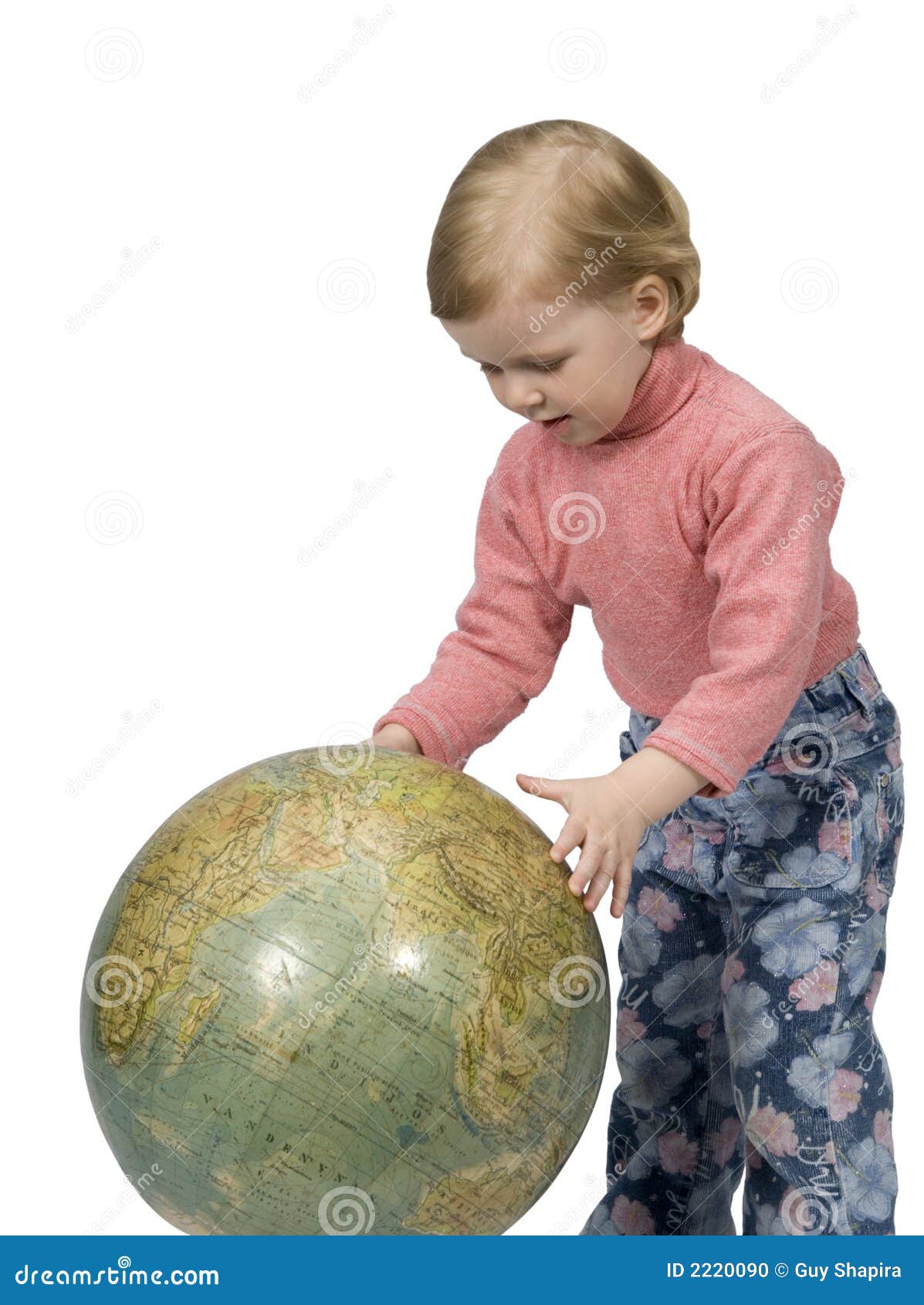Baby And Globe Picture. Image: 2220090