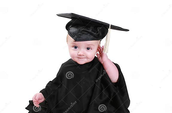 Baby graduation stock image. Image of intelligent, face - 2257547