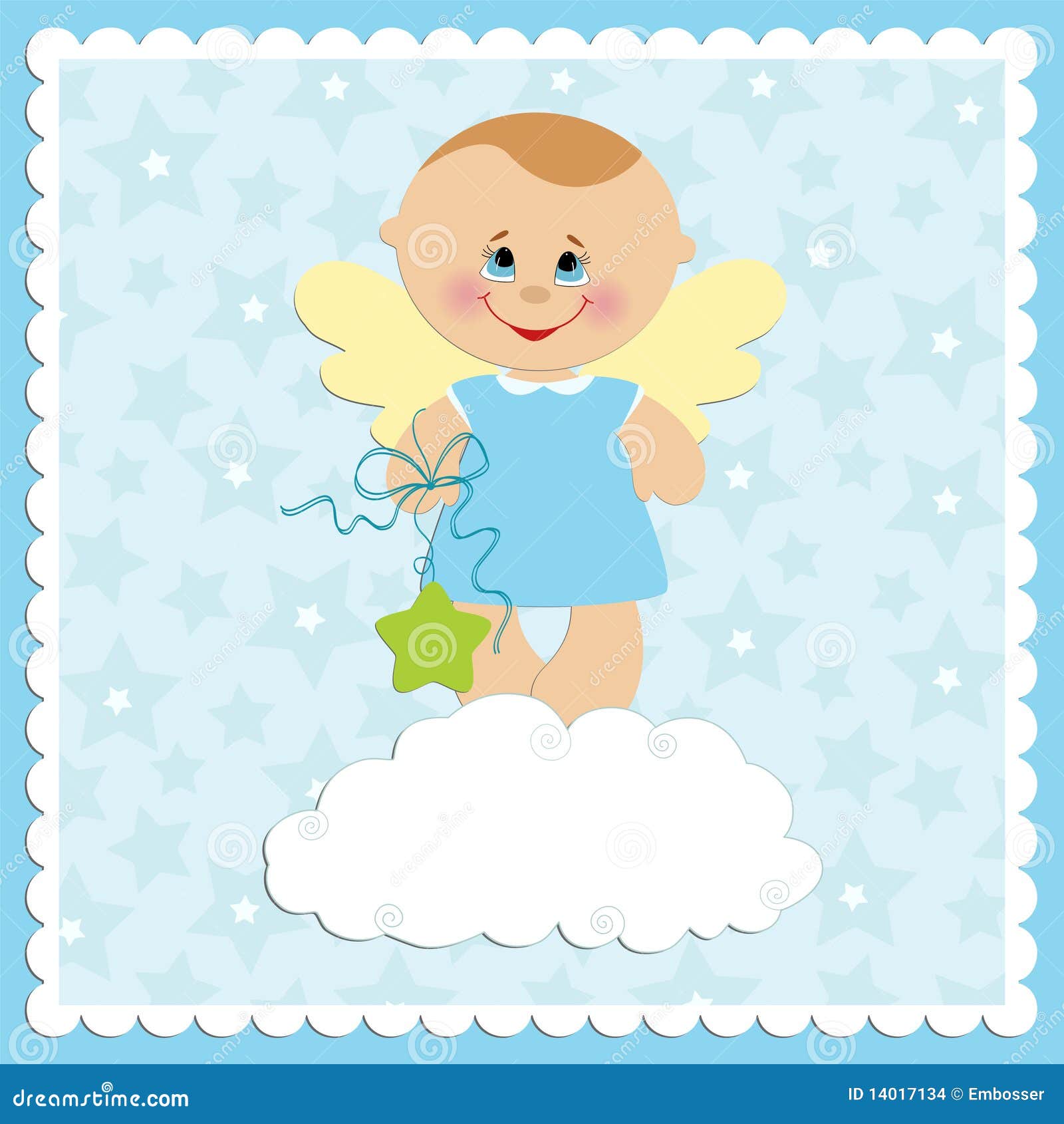 Baby greetings card stock vector. Illustration of ornament - 14017134