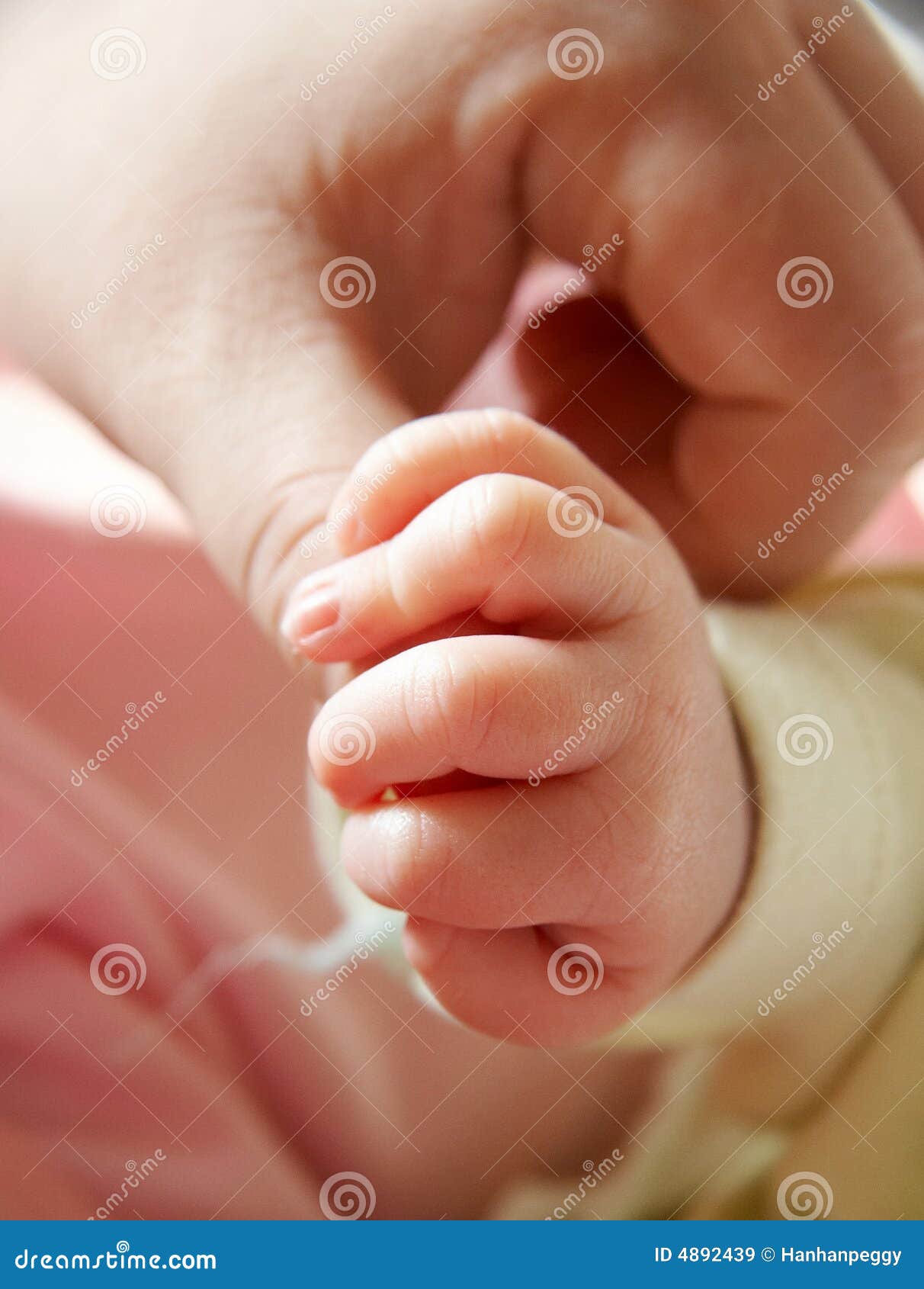 Baby hand stock image. Image of considerate, hand, babysitter - 4892439