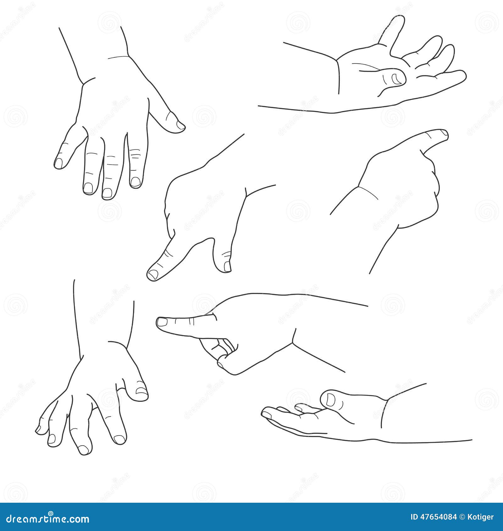 Baby Hand, Different Gestures, Vector Illustration Stock Vector ... Baby Hand, Different Gestures, Vector Illustration Stock Vector ...