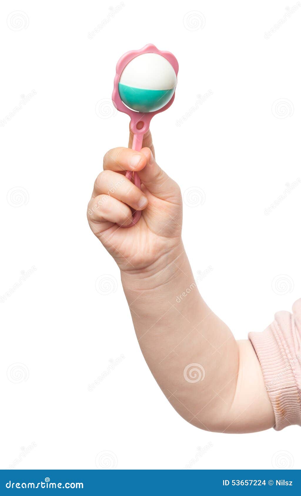 Baby Hand Rattle Toy stock photo. Image of care, showing - 53657224
