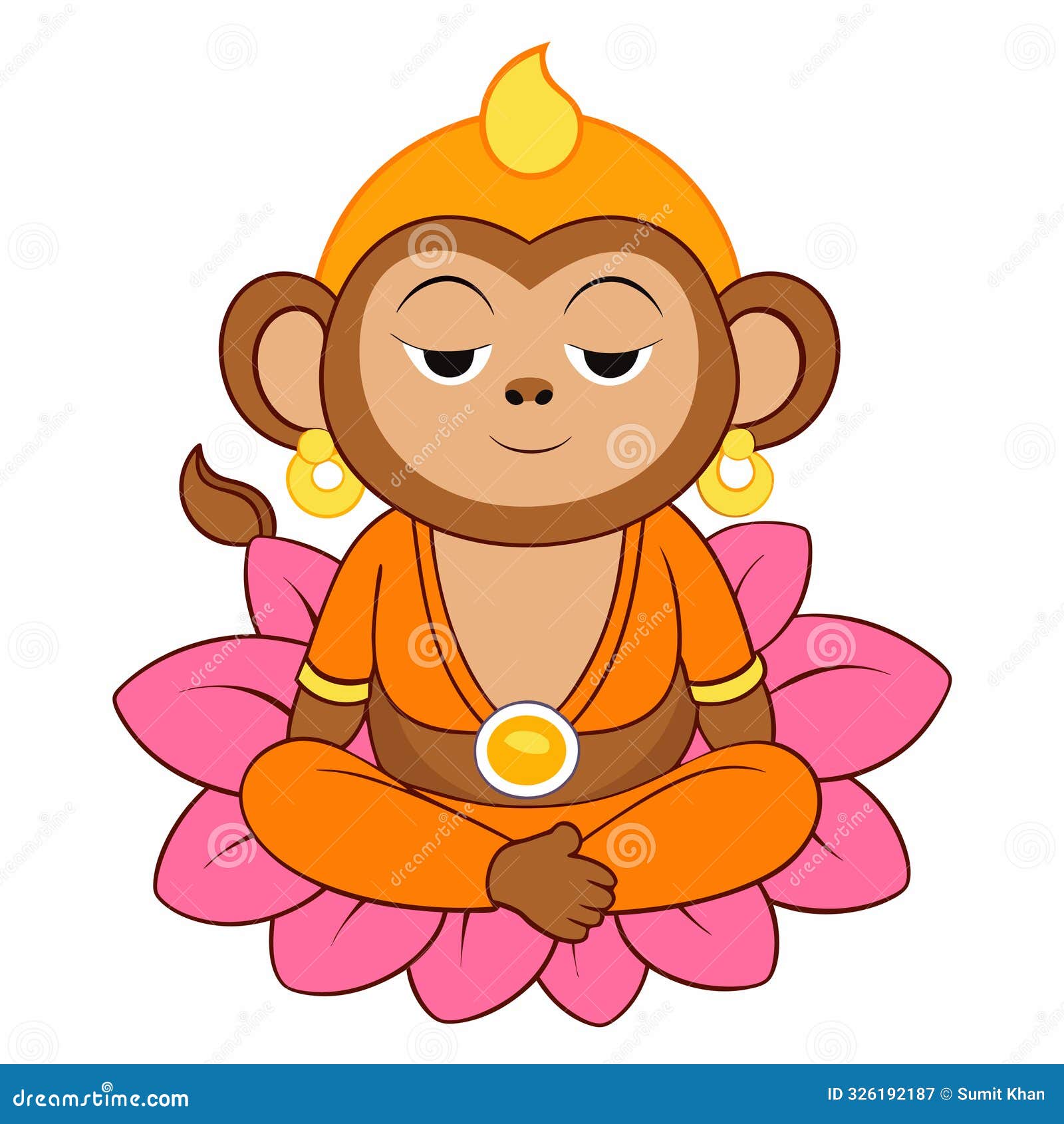 Baby Hanuman Vector Graphic Design | CartoonDealer.com #326192187