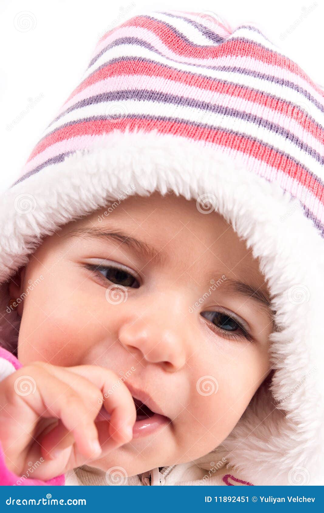 Baby with hat 2 stock image. Image of childhood, accessory - 11892451