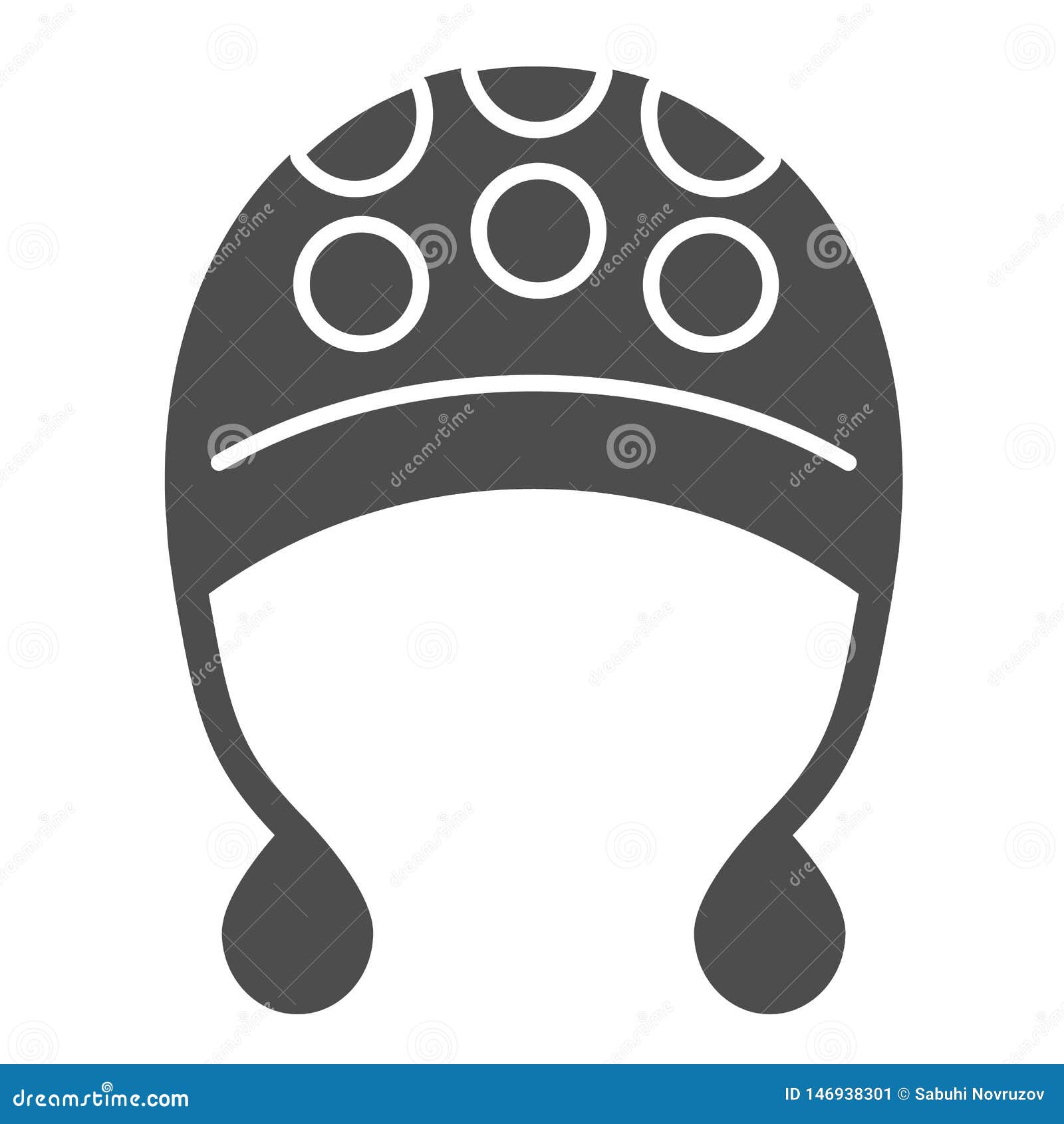 Baby Hat Solid Icon. Kids Cap Vector Illustration Isolated on White ...