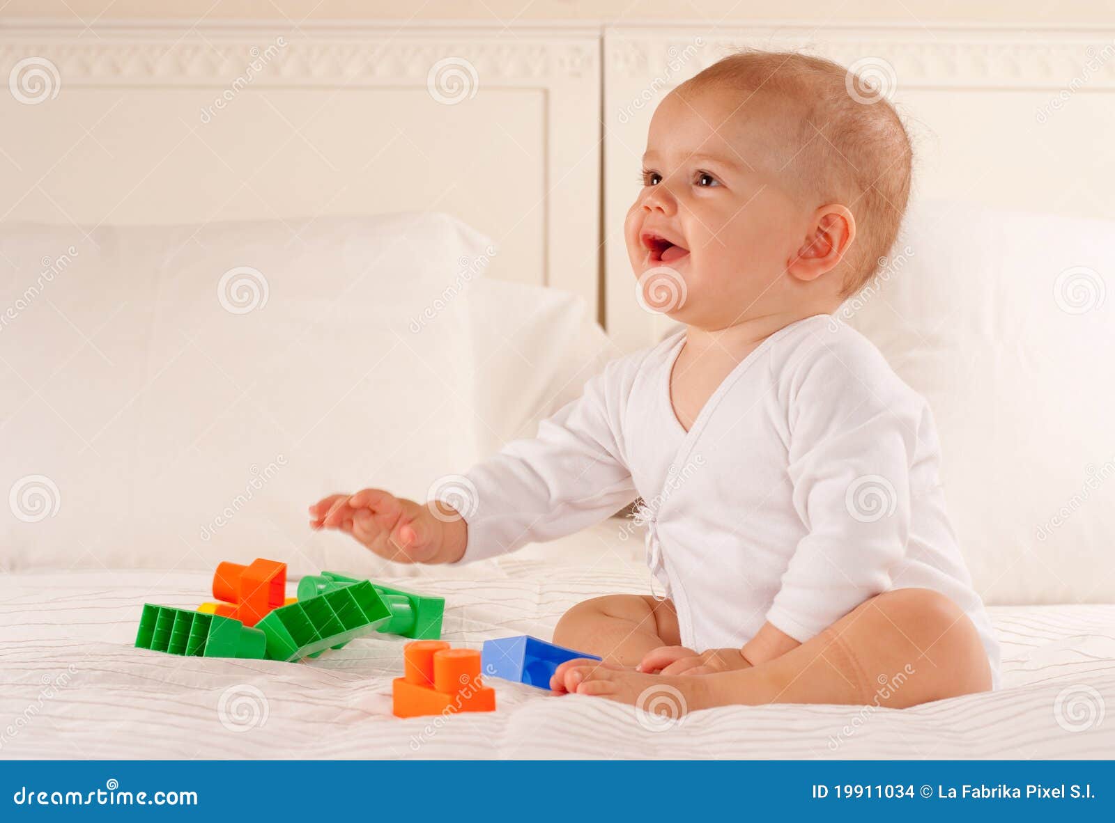 Baby having fun stock photo. Image of portrait, caucasian - 19911034