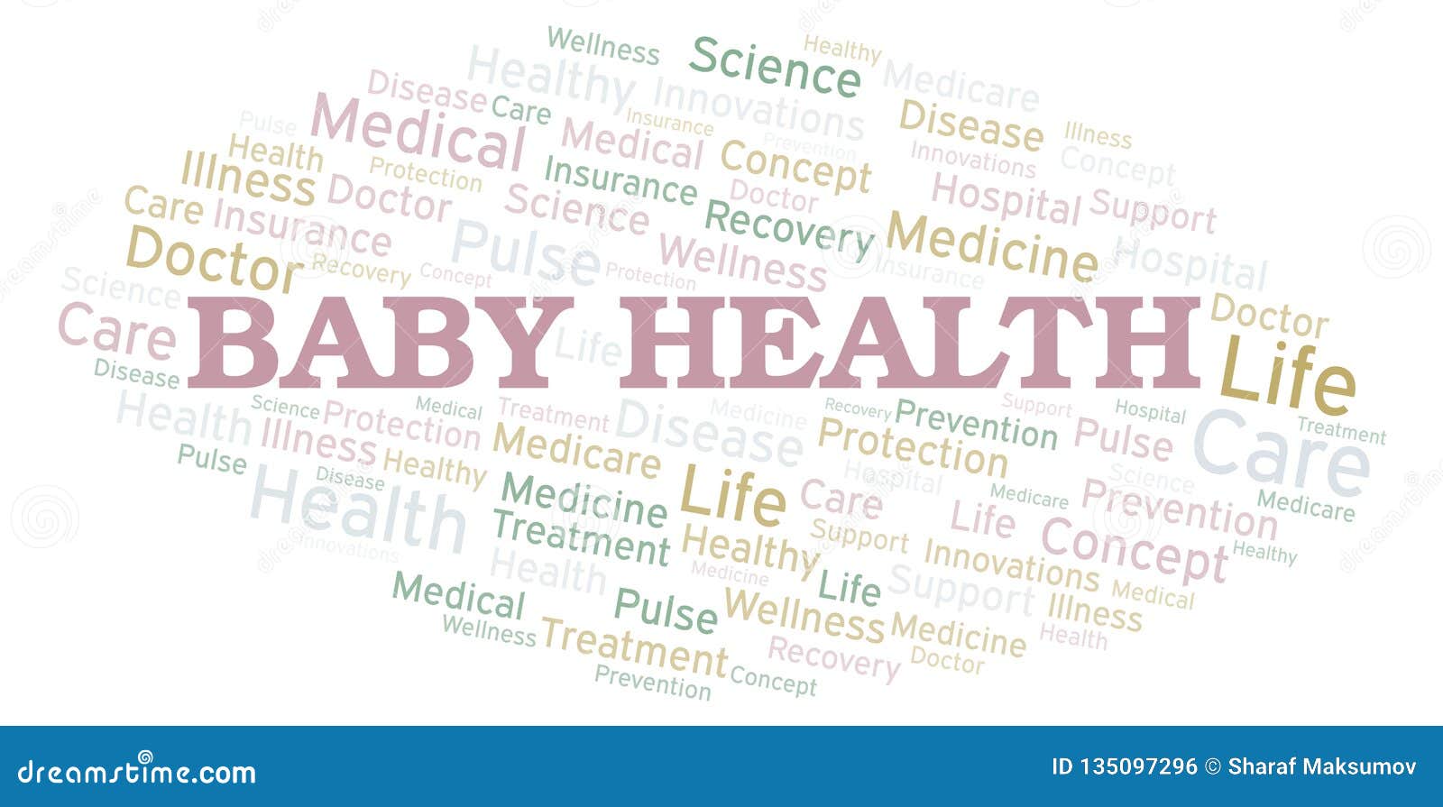 Baby Health word cloud stock illustration. Illustration of poster ...