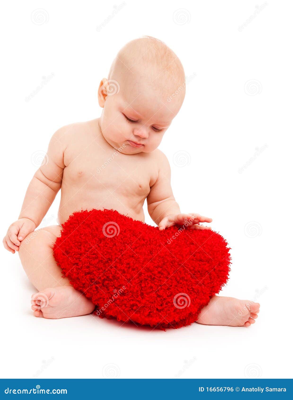 Baby with heart stock photo. Image of carefree, girl - 16656796