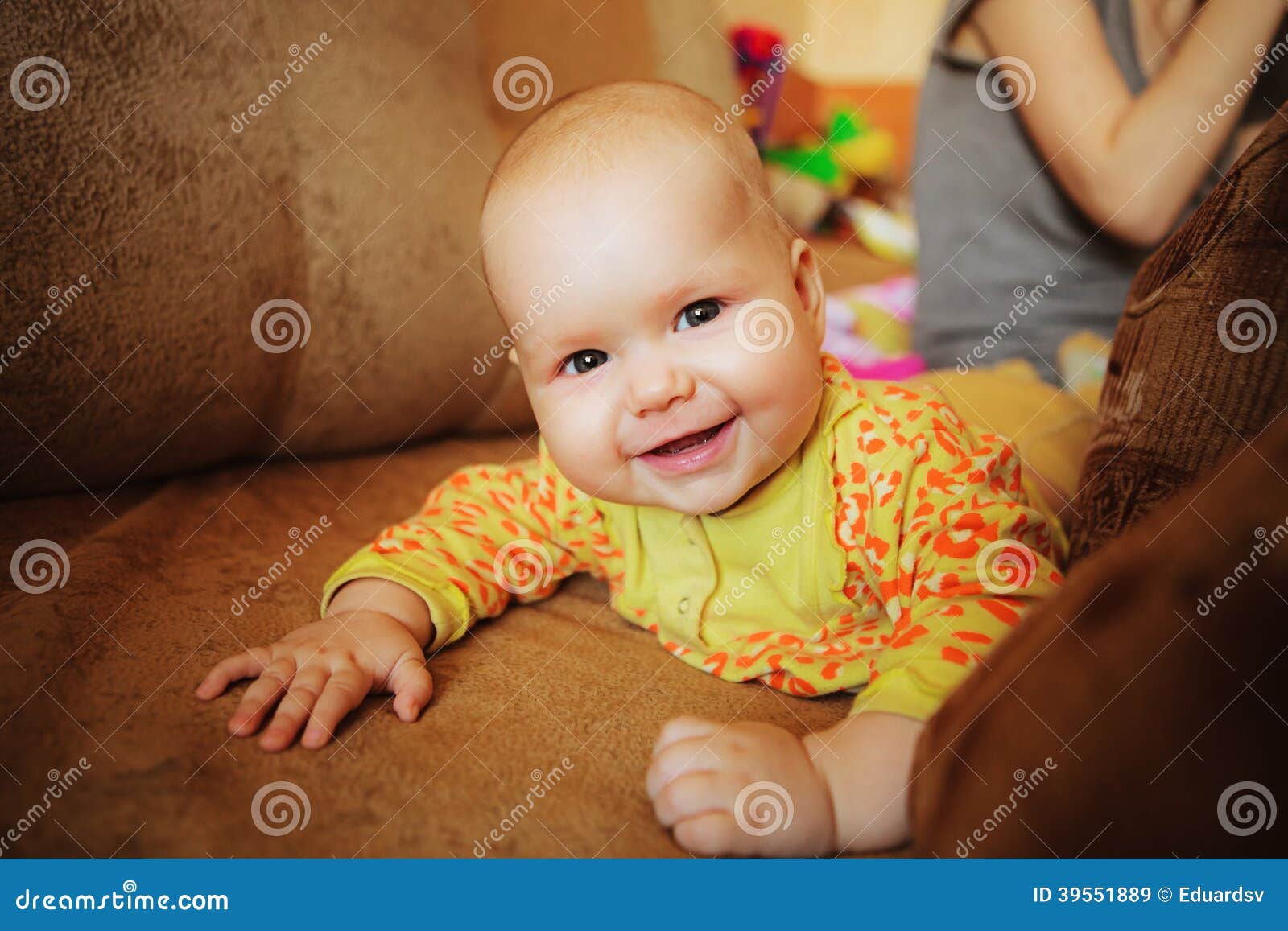 Baby in home. stock image. Image of cute, person, interior - 39551889