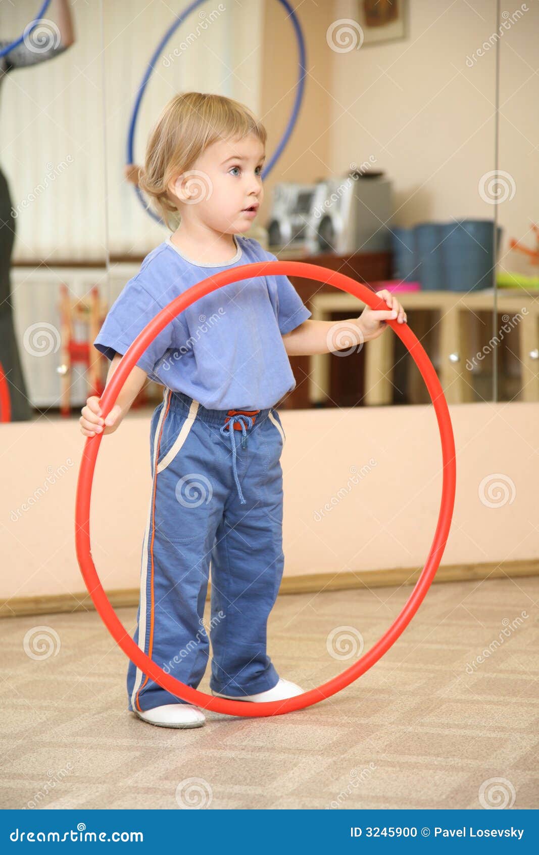Baby with hoop stock photo. Image of body, nursery, young - 3245900