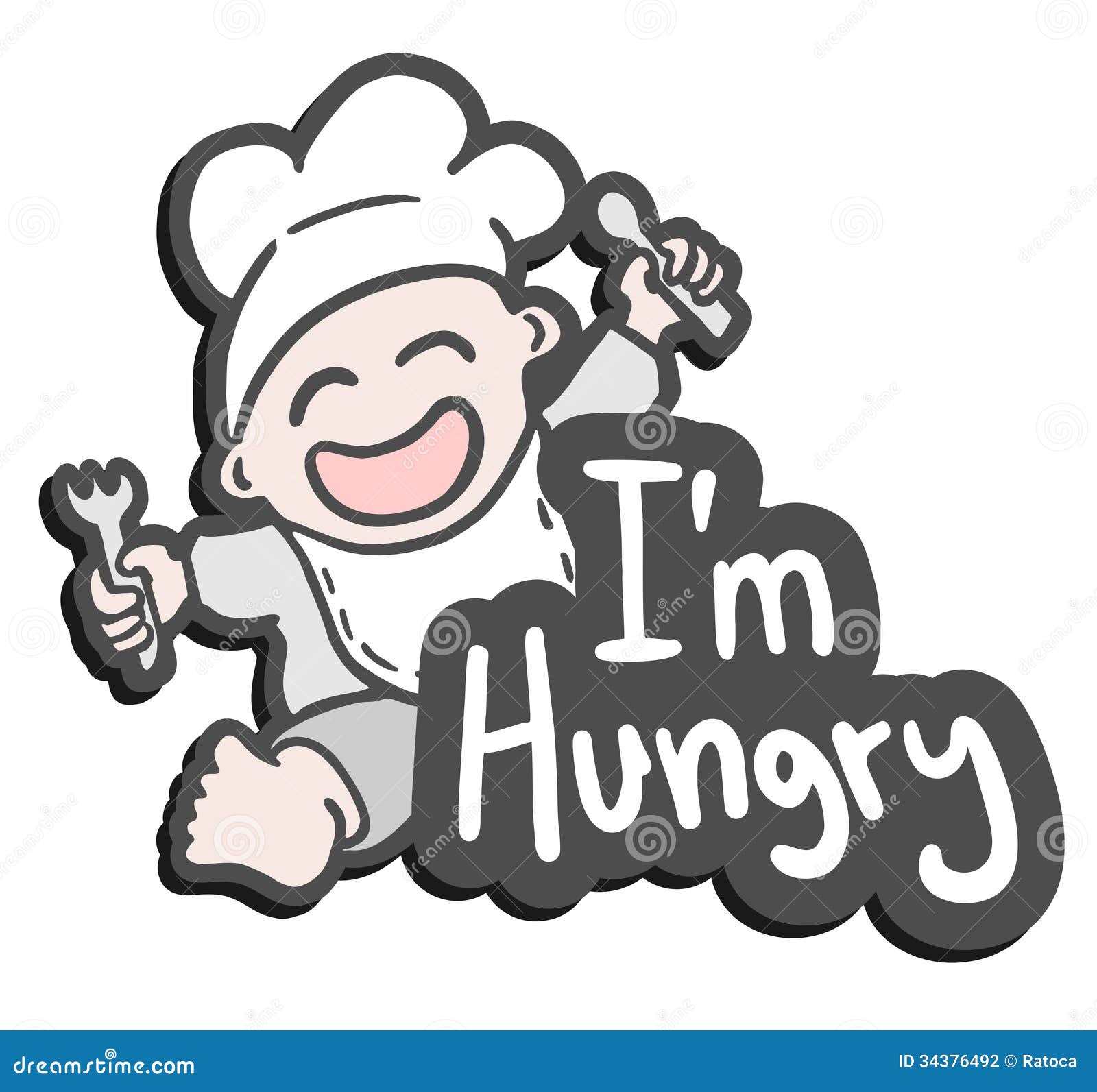 Baby hungrig vektor abbildung. Illustration von auslegung - 34376492