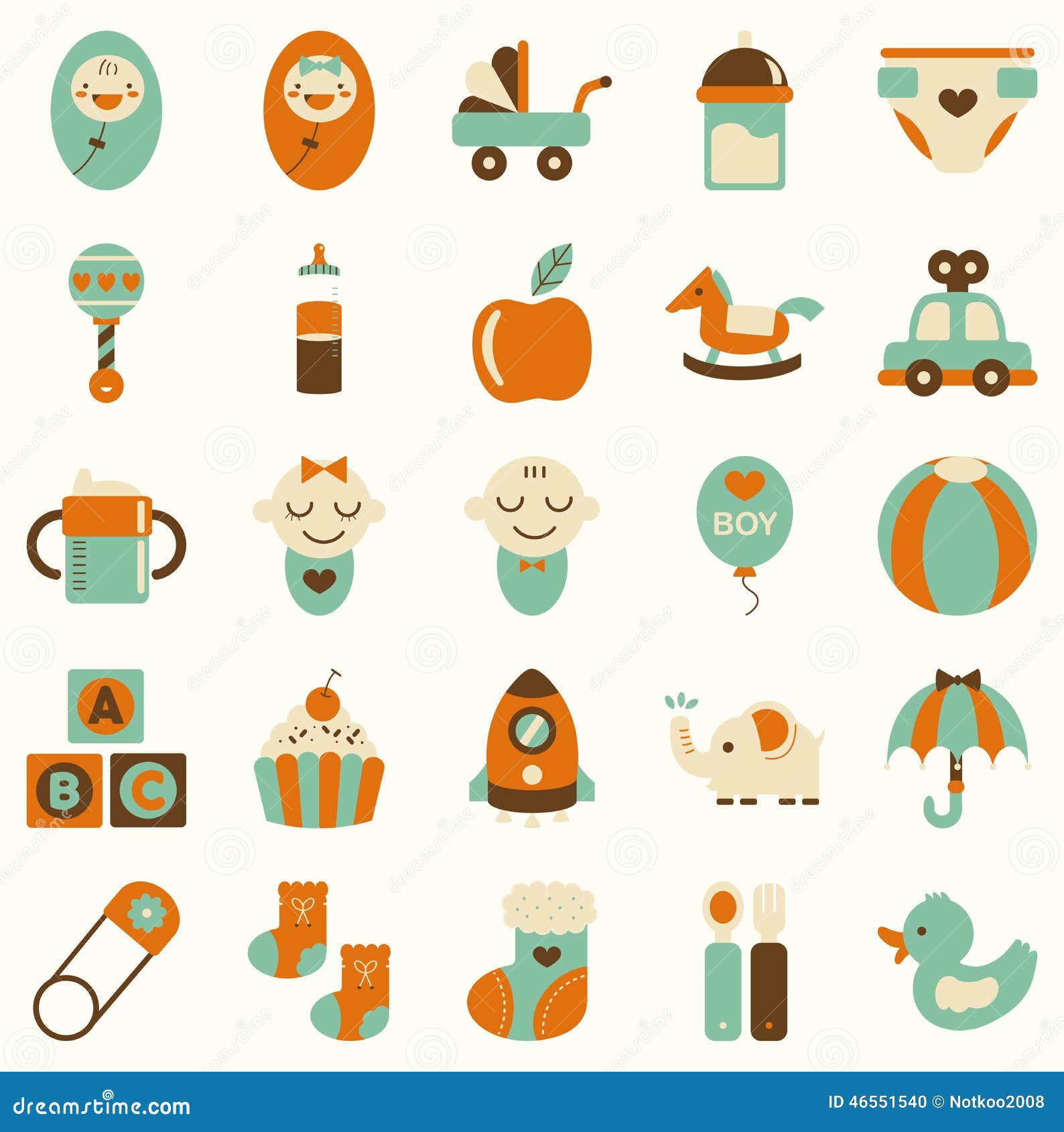 Baby icon stock vector. Illustration of vector, symbol - 46551540