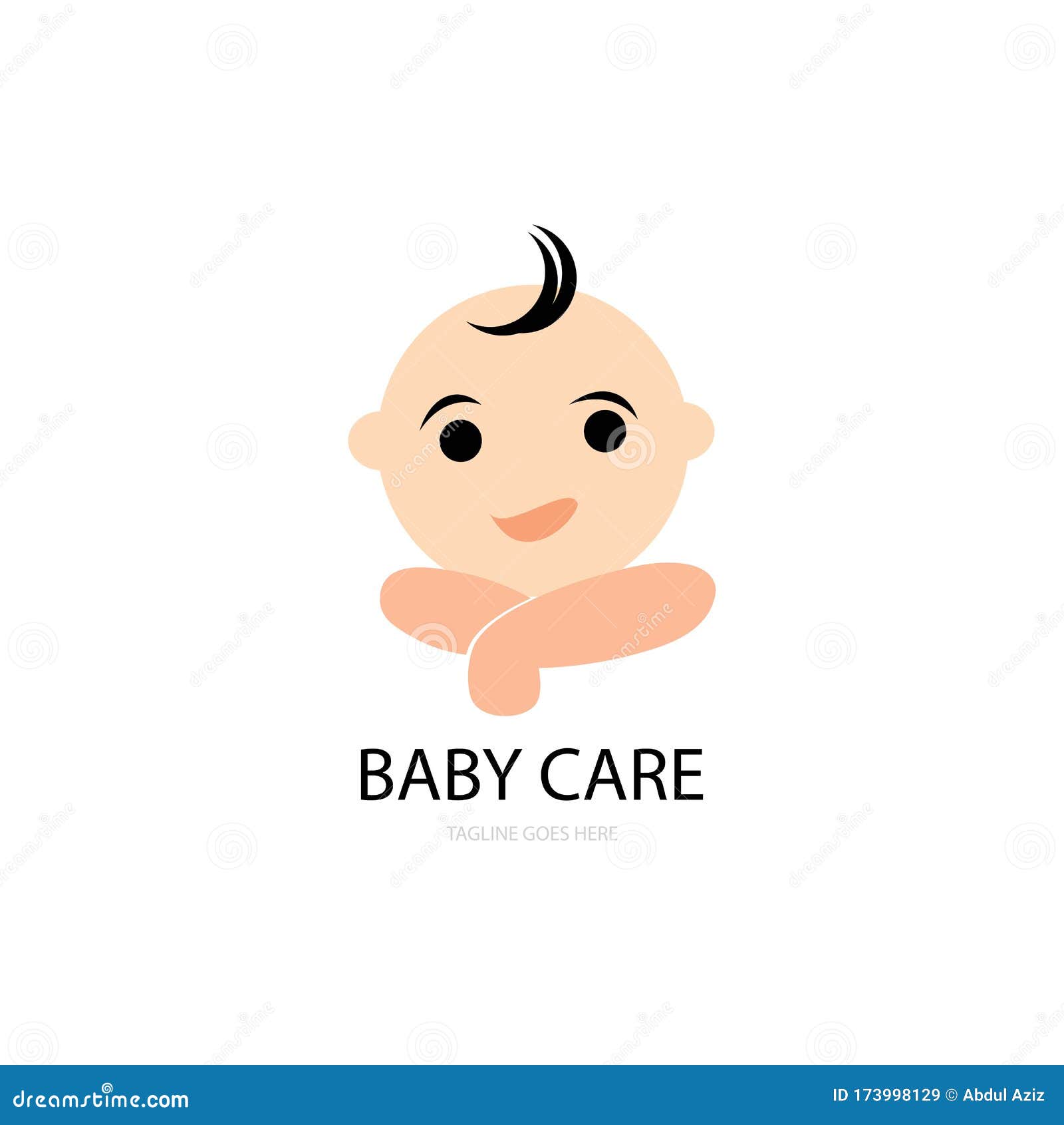 Baby logo vector stock vector. Illustration of breastfeeding - 173998129