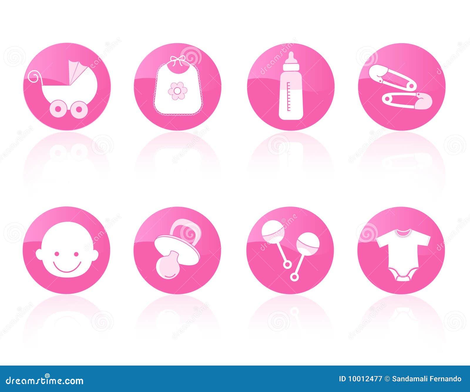 Baby icon set stock vector. Illustration of clipart, child - 10012477