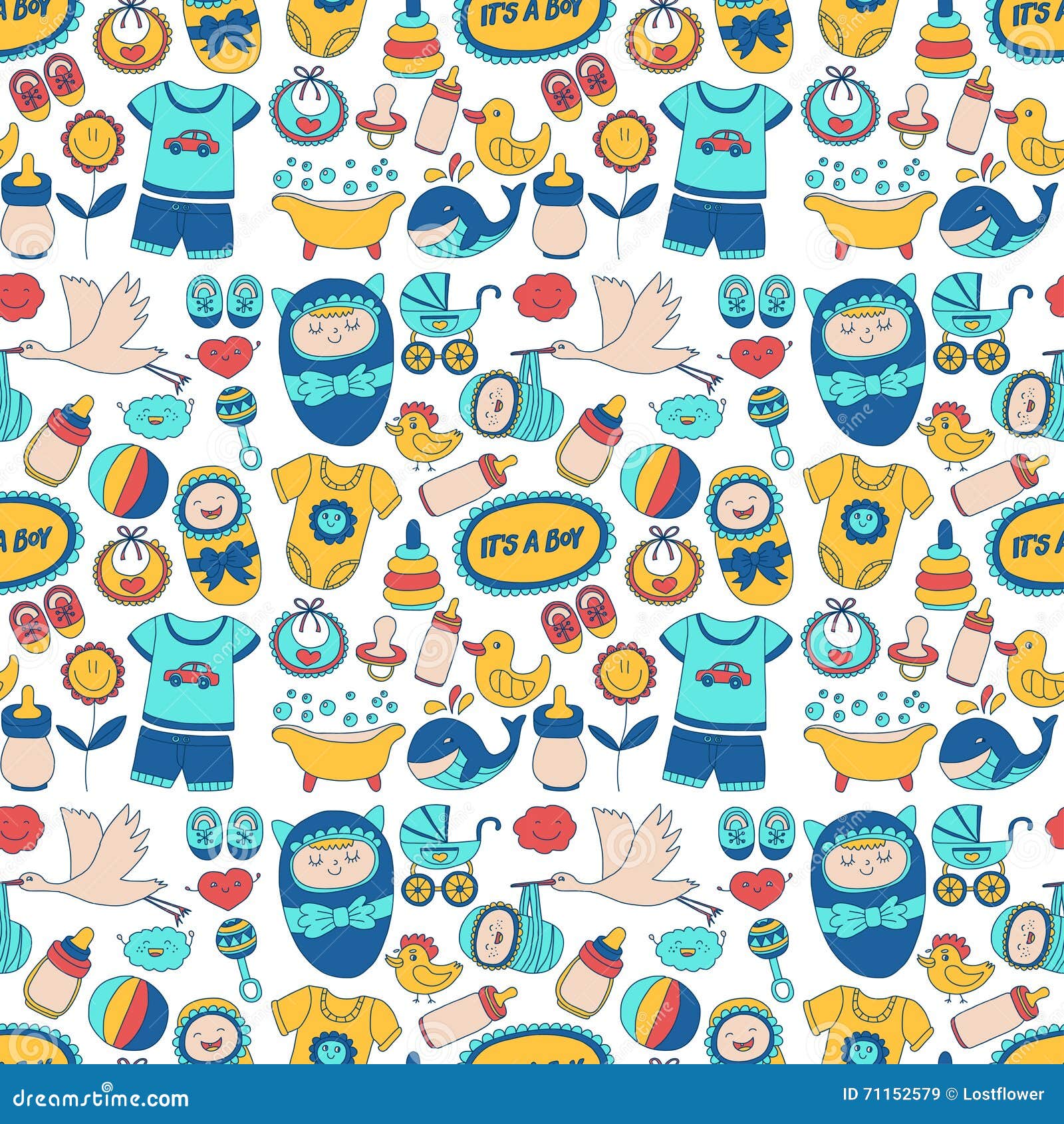 Baby Icons Hand Drawn Doodle Vector Set Stock Vector - Illustration of ...