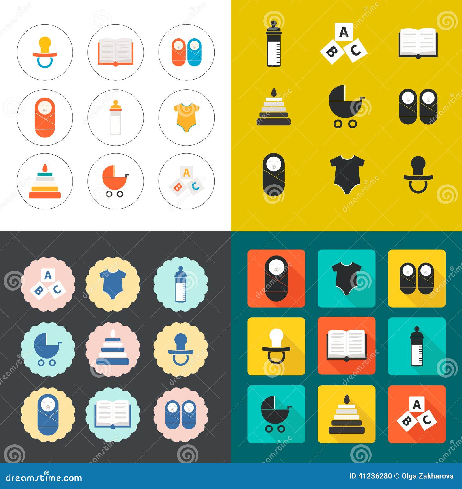 Detailed Baby Infographic.World Baby Map Vector Illustration ...