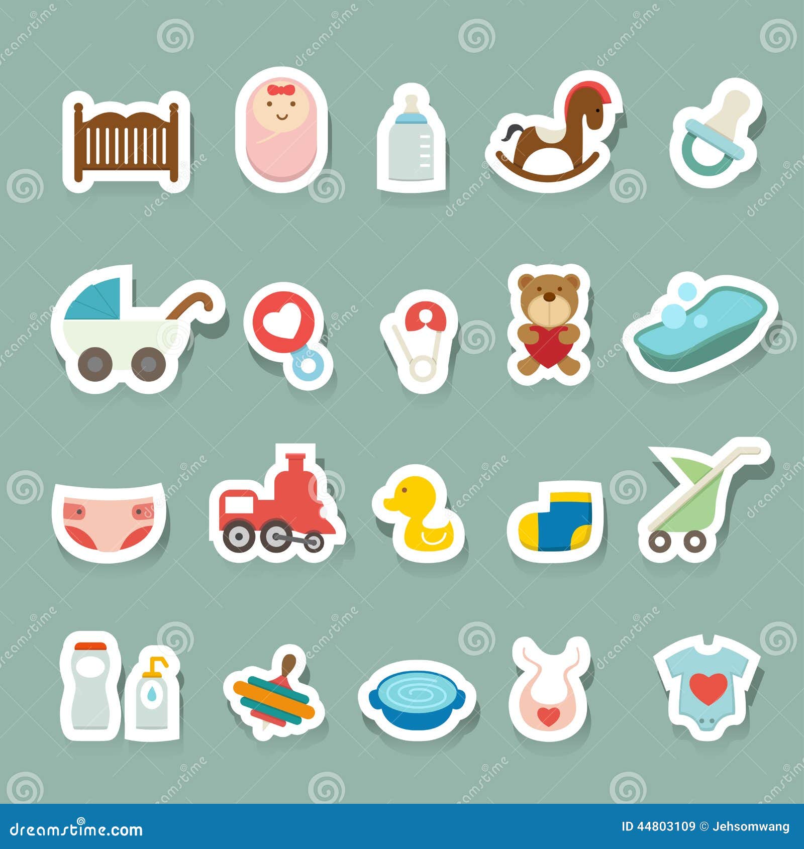 Baby Icons Vector Illustration | CartoonDealer.com #33568688