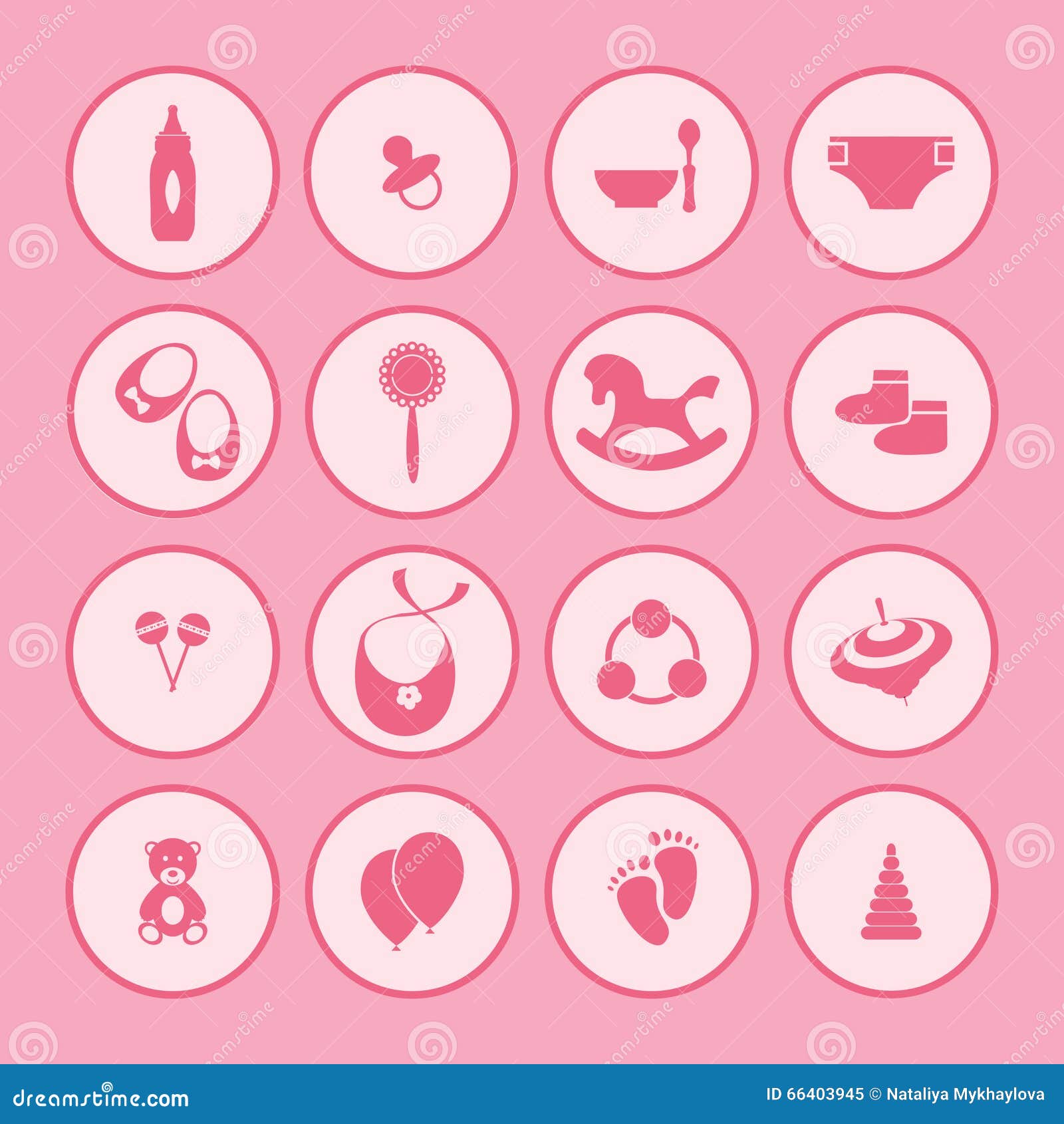 Baby Icons Set, Vector.Kids Set Stock Vector - Illustration of graphic ...