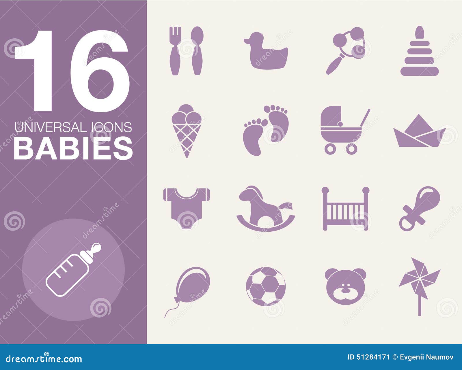 Baby icons set, vector stock vector. Illustration of carriage - 51284171