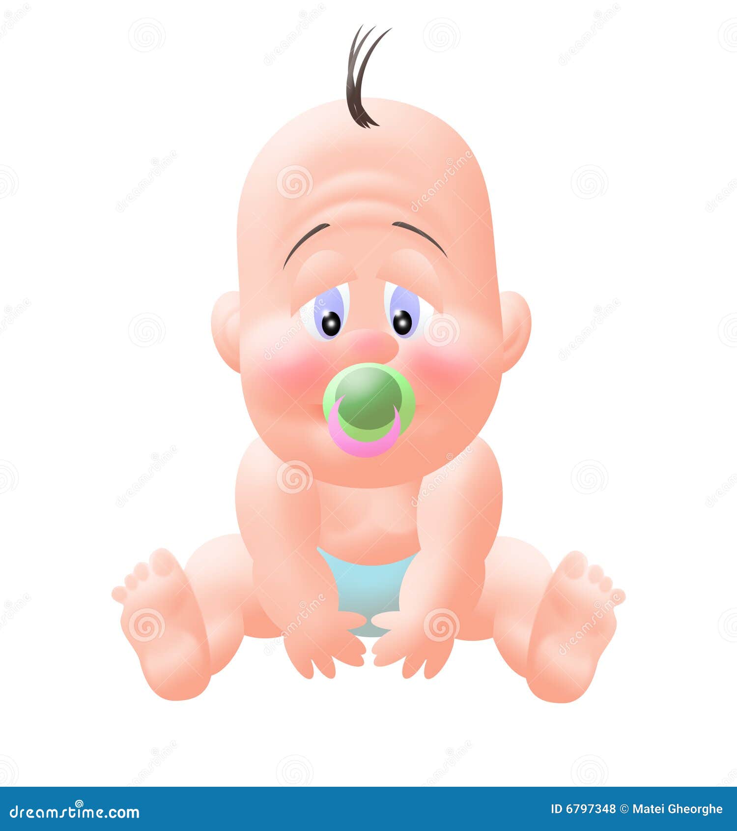 The Baby Illustration Royalty Free Stock Photos - Image: 6797348