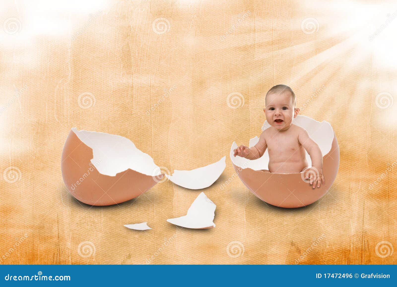Baby inside an egg stock photo. Image of baby, pretty - 17472496
