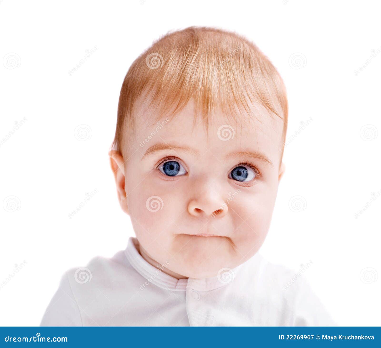 Baby isolated on white stock image. Image of cute, adorable - 22269967