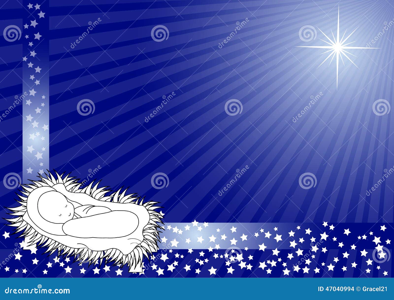 Baby Jesus stock vector. Illustration of religion, birth - 47040994