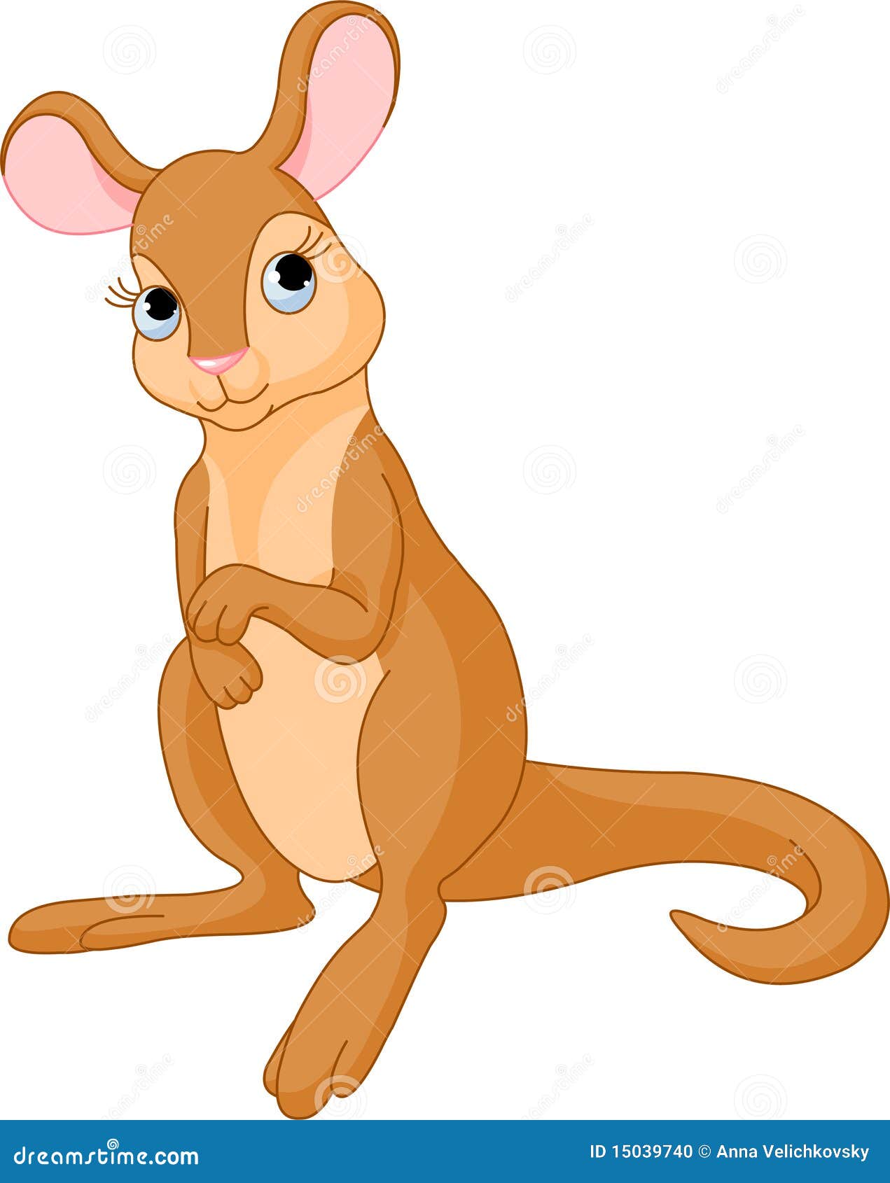 Baby Kangaroo stock vector. Illustration of young, child - 15039740