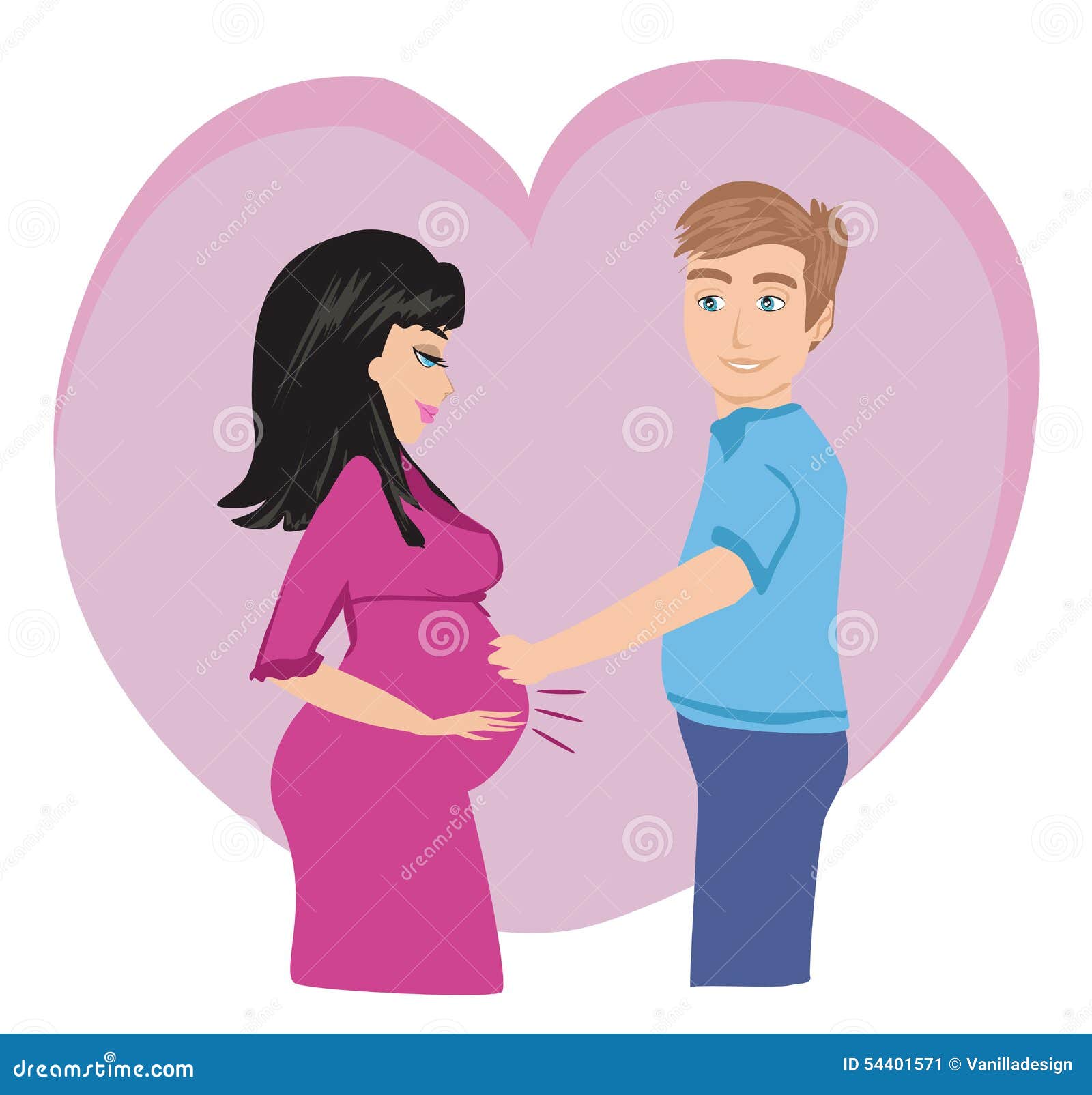 Baby kick stock vector. Illustration of husband, love - 54401571