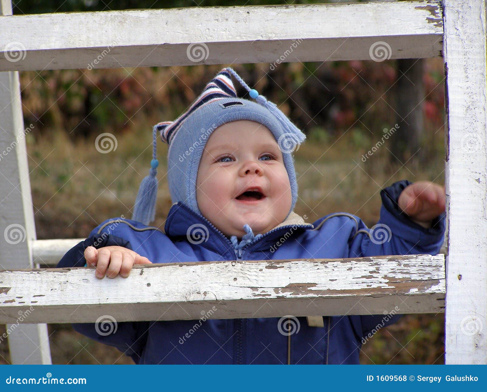 Baby on a ladder stock photo. Image of competition, idea - 1609568