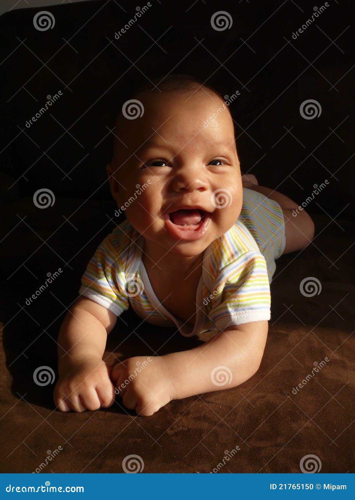 Baby laughing stock photo. Image of happiness, mouth - 21765150