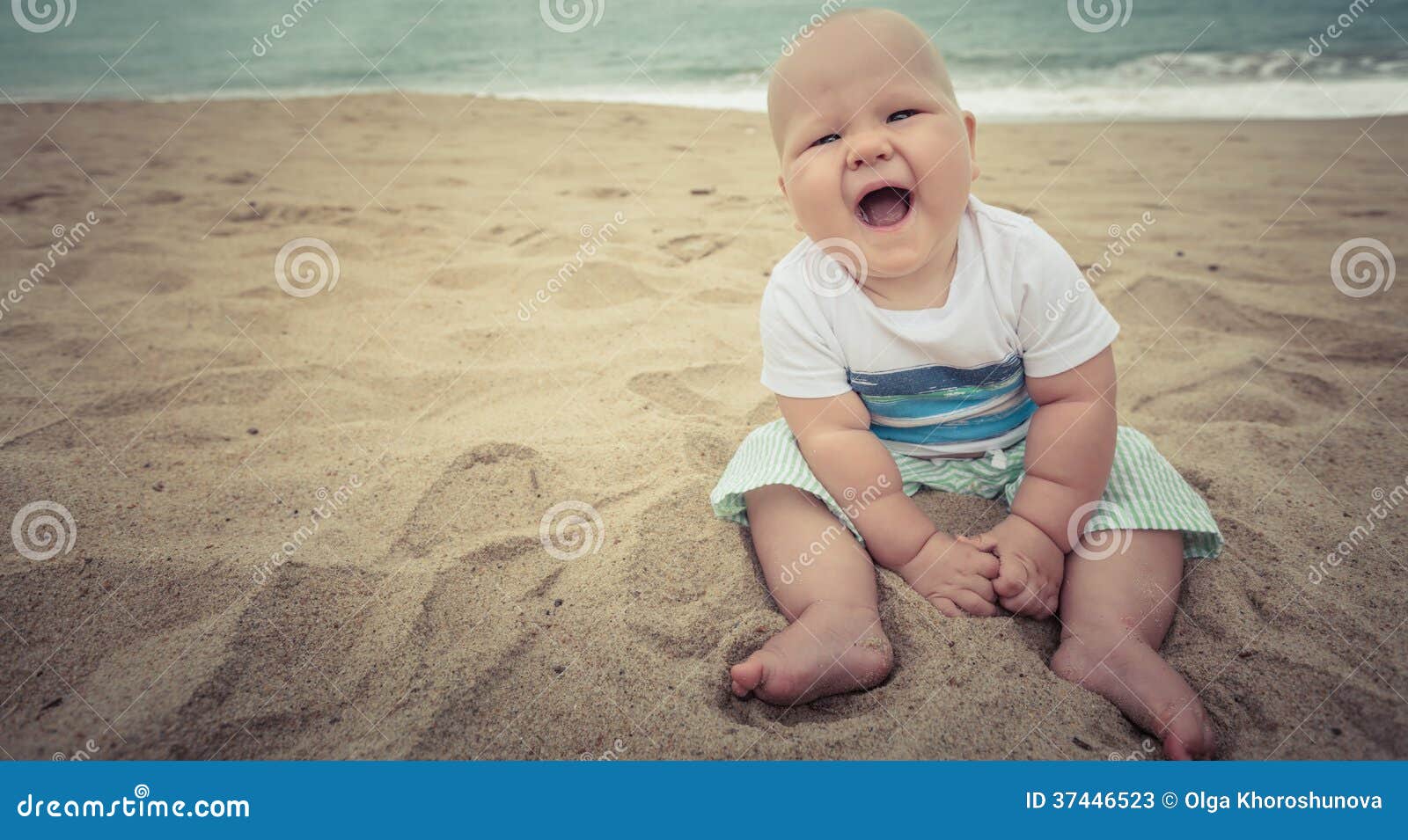 Baby laughing stock image. Image of baby, cheerful, glad - 37446523