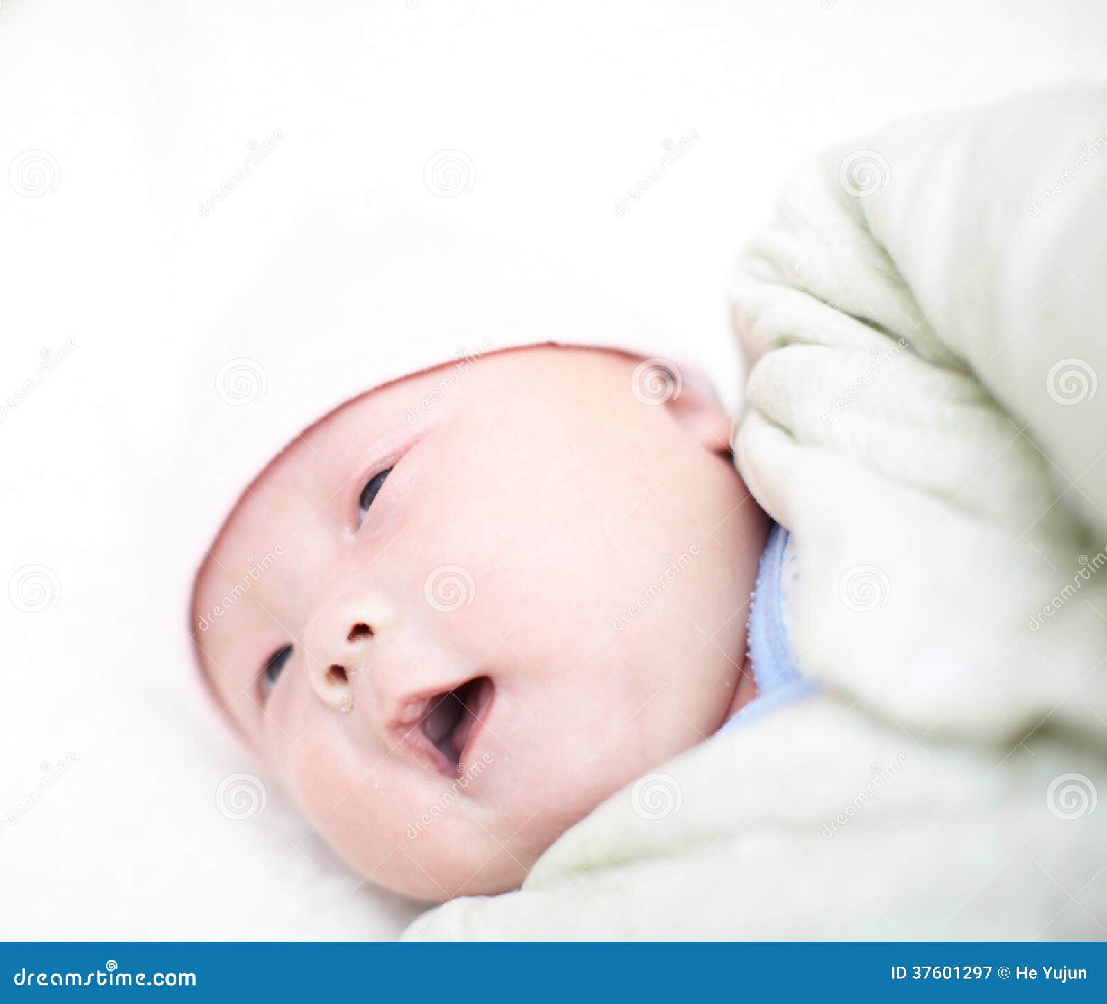 Baby learn to speak stock image. Image of chubby, heyaoyu - 37601297