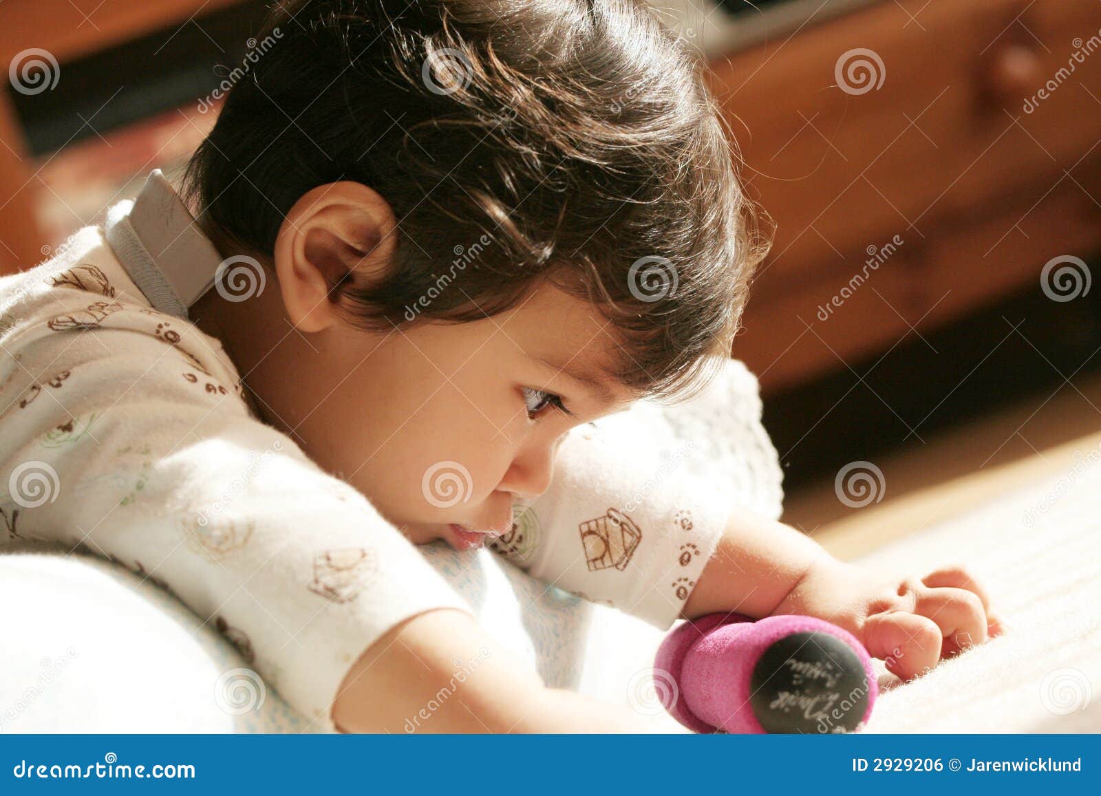 Baby Learning Hand Mobility Stock Photo - Image of quiet, young: 2929206