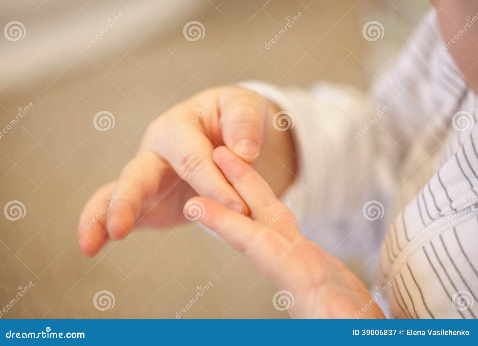 Baby Learning To Count on the Fingers Stock Image - Image of concept ...