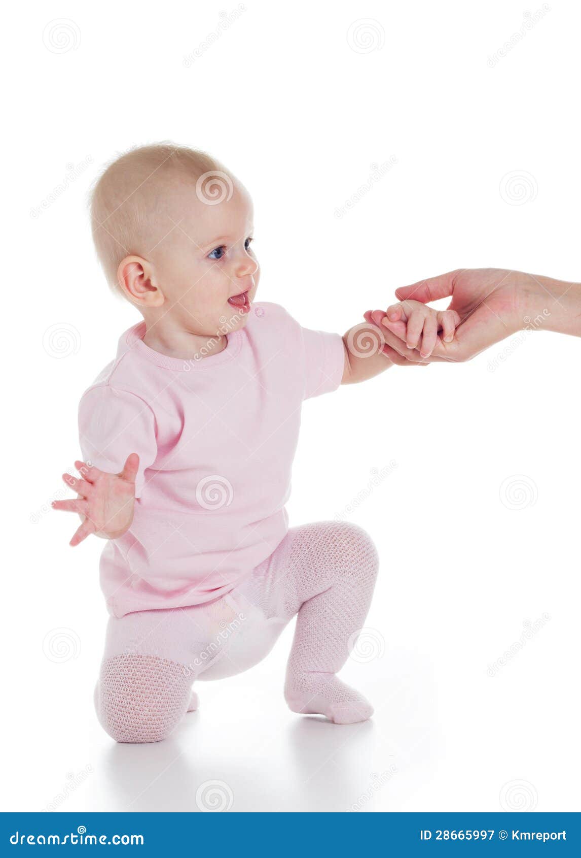 Baby learning to walk stock image. Image of family, cheerful - 28665997
